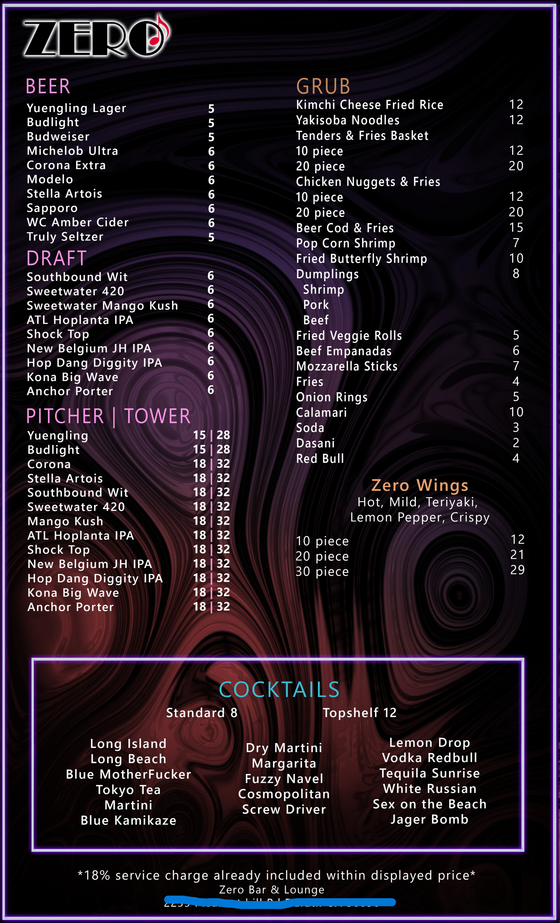 ArtStation - Menus Zero bar