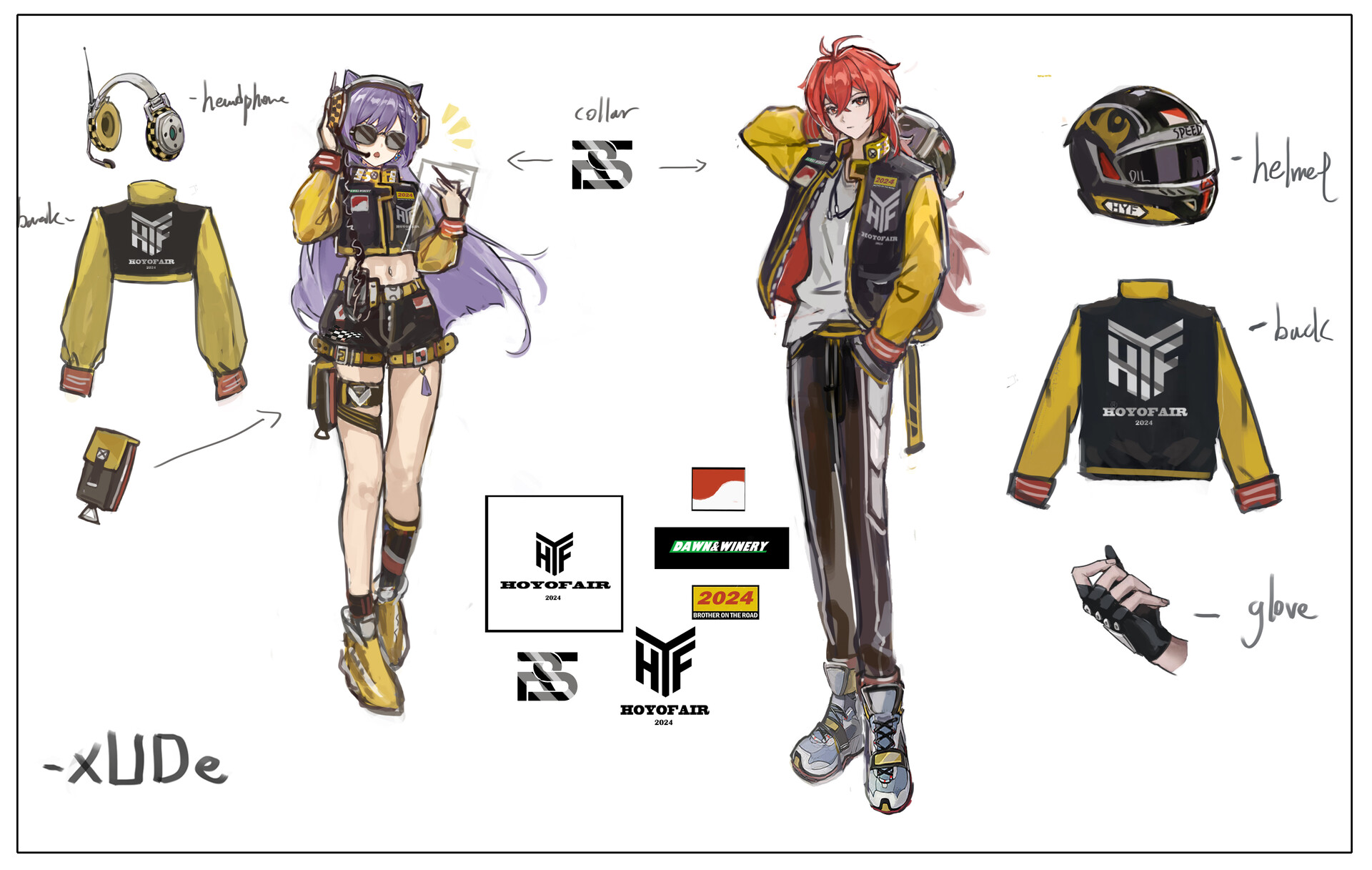 xUDe - Hoyofair 2024 illustration
