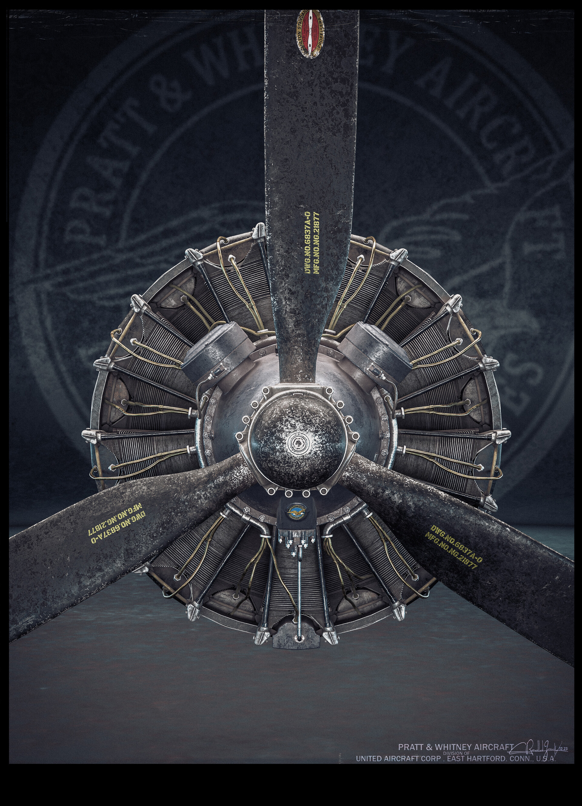 ArtStation - R-2800 double wasp