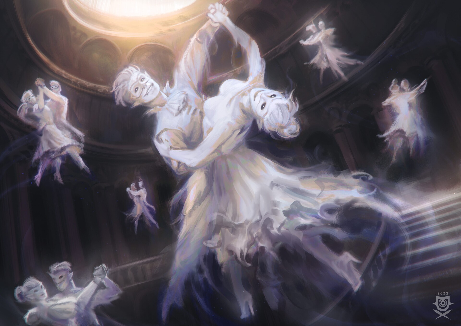 ArtStation - [Drawtober x MTG] - Ghostly ballroom