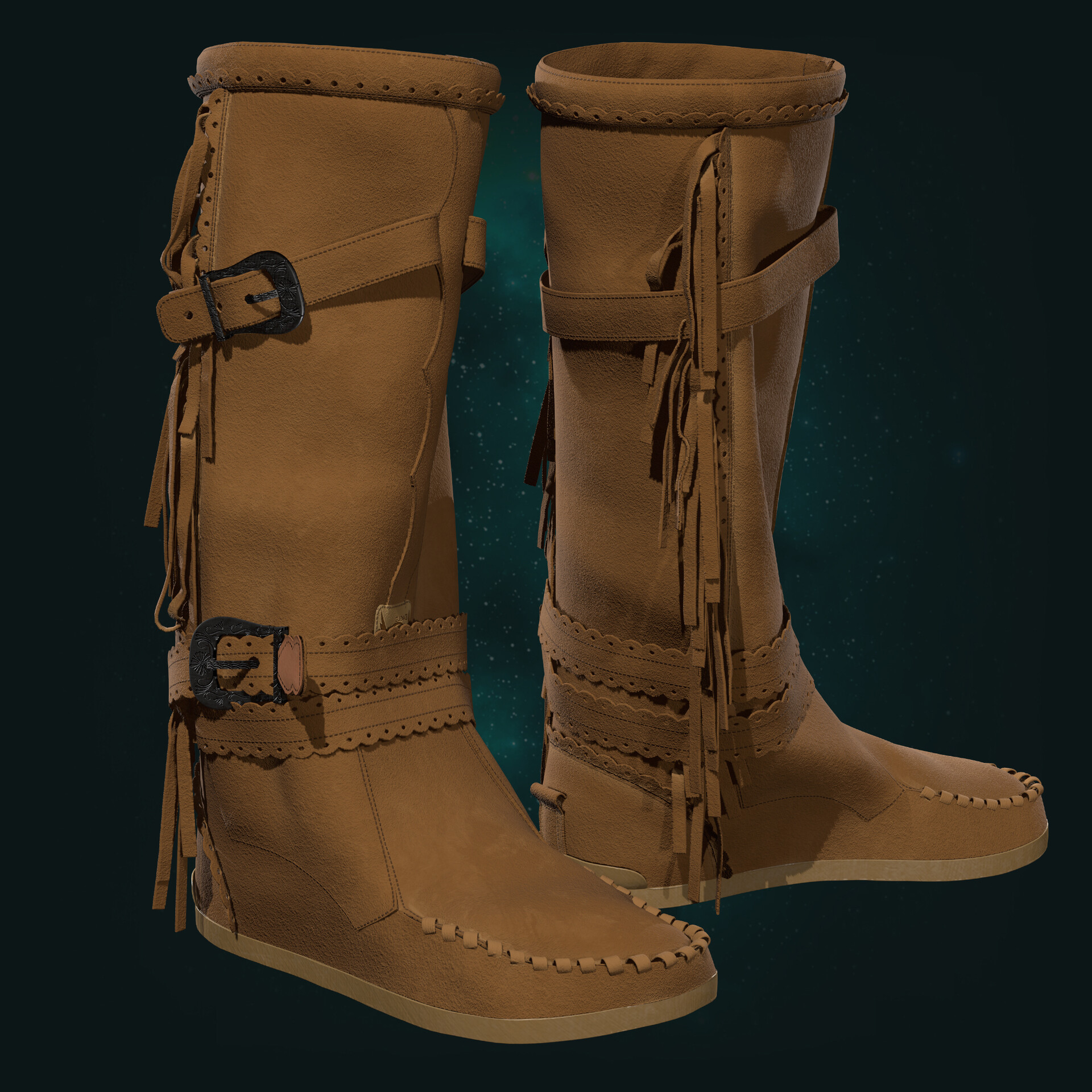 ArtStation - female indian boot