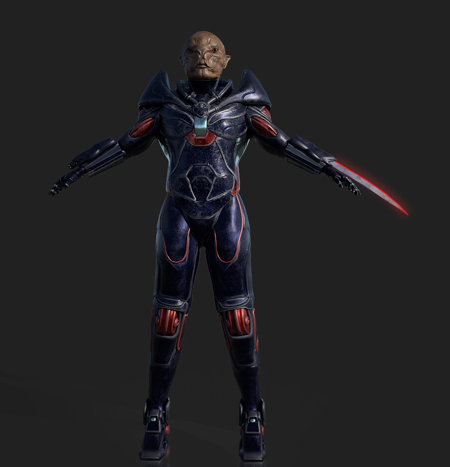 ArtStation - 3D Alien Game Character ( Personal Peoject )