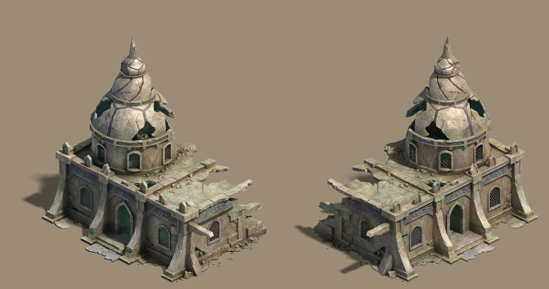 ArtStation - Desert - Broken Building