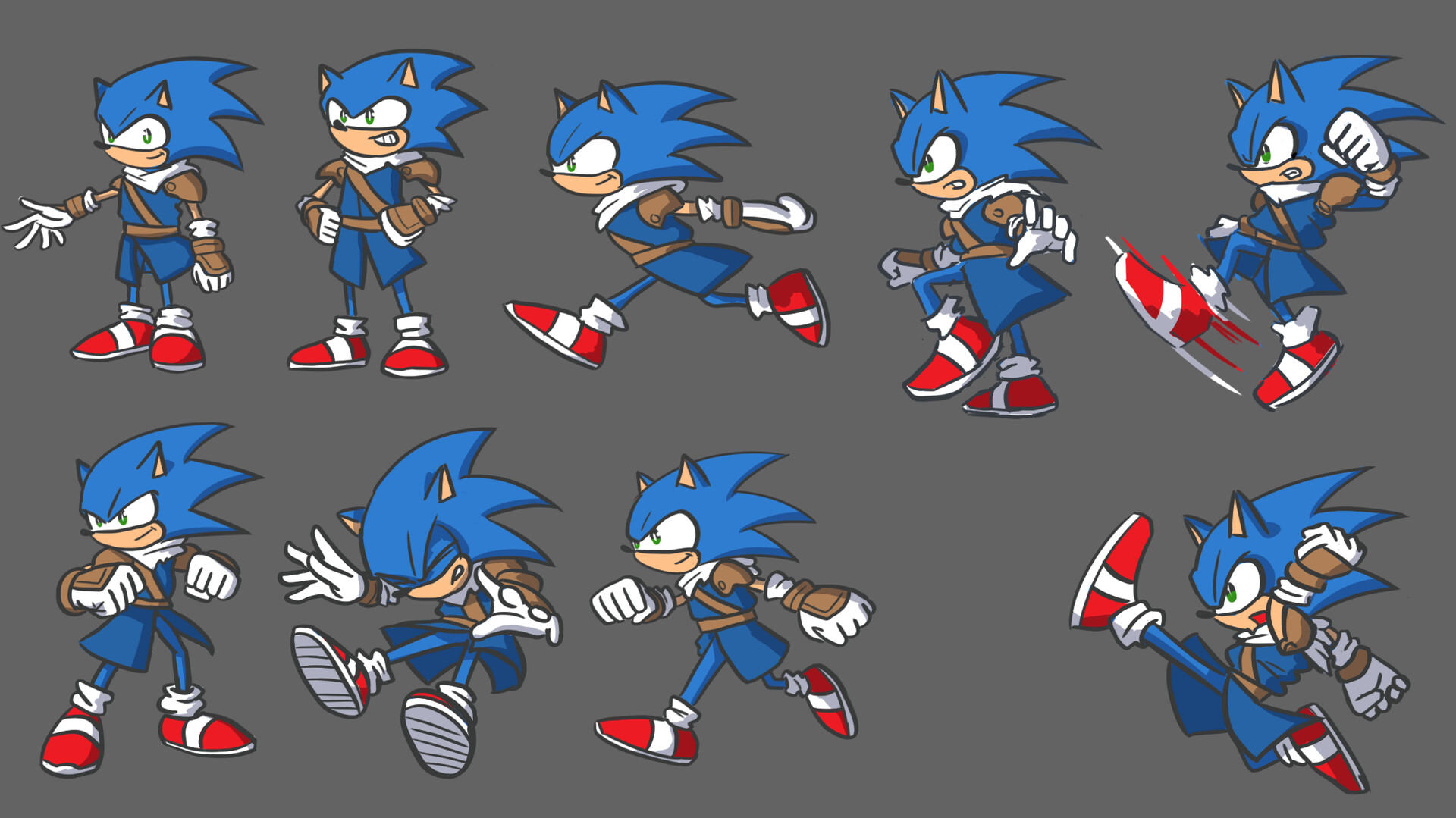 ArtStation - "Sonic And The Forgotten Lands" Game Concept - Sprites Sheets