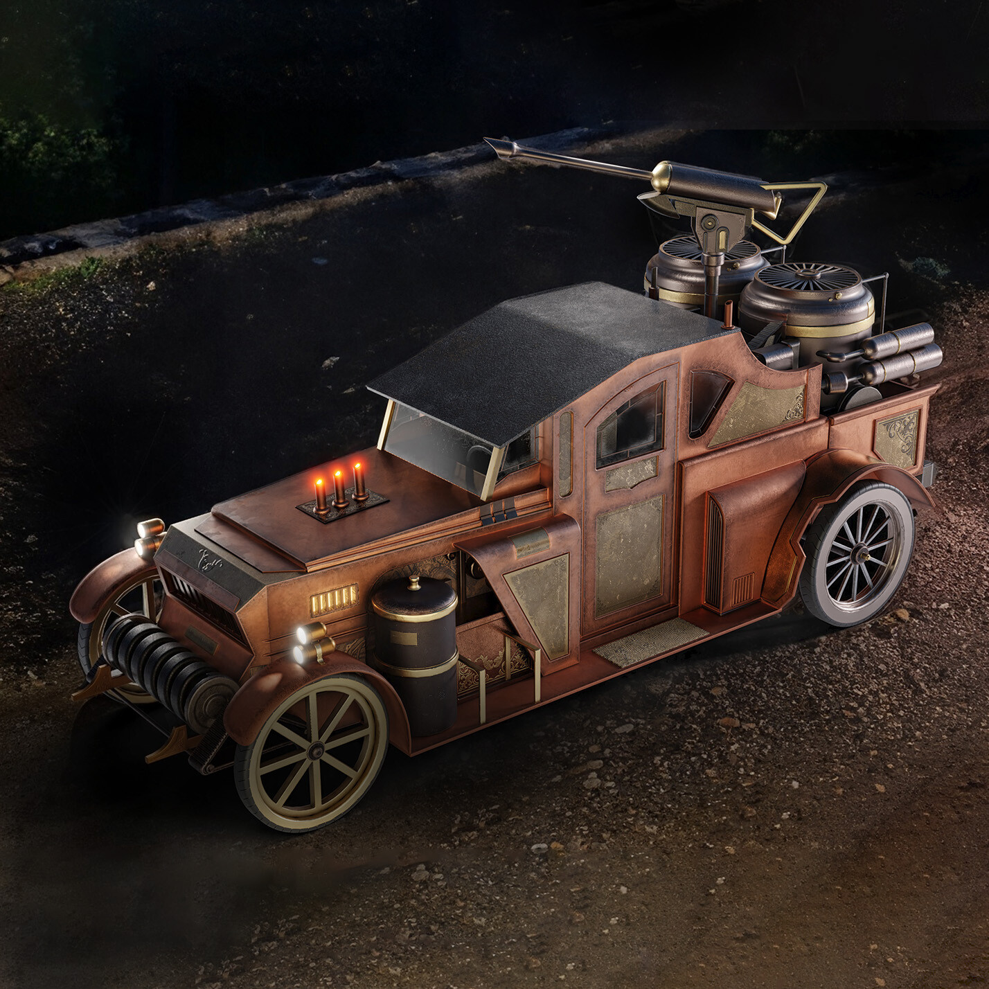 ArtStation - SteamPunk Racer