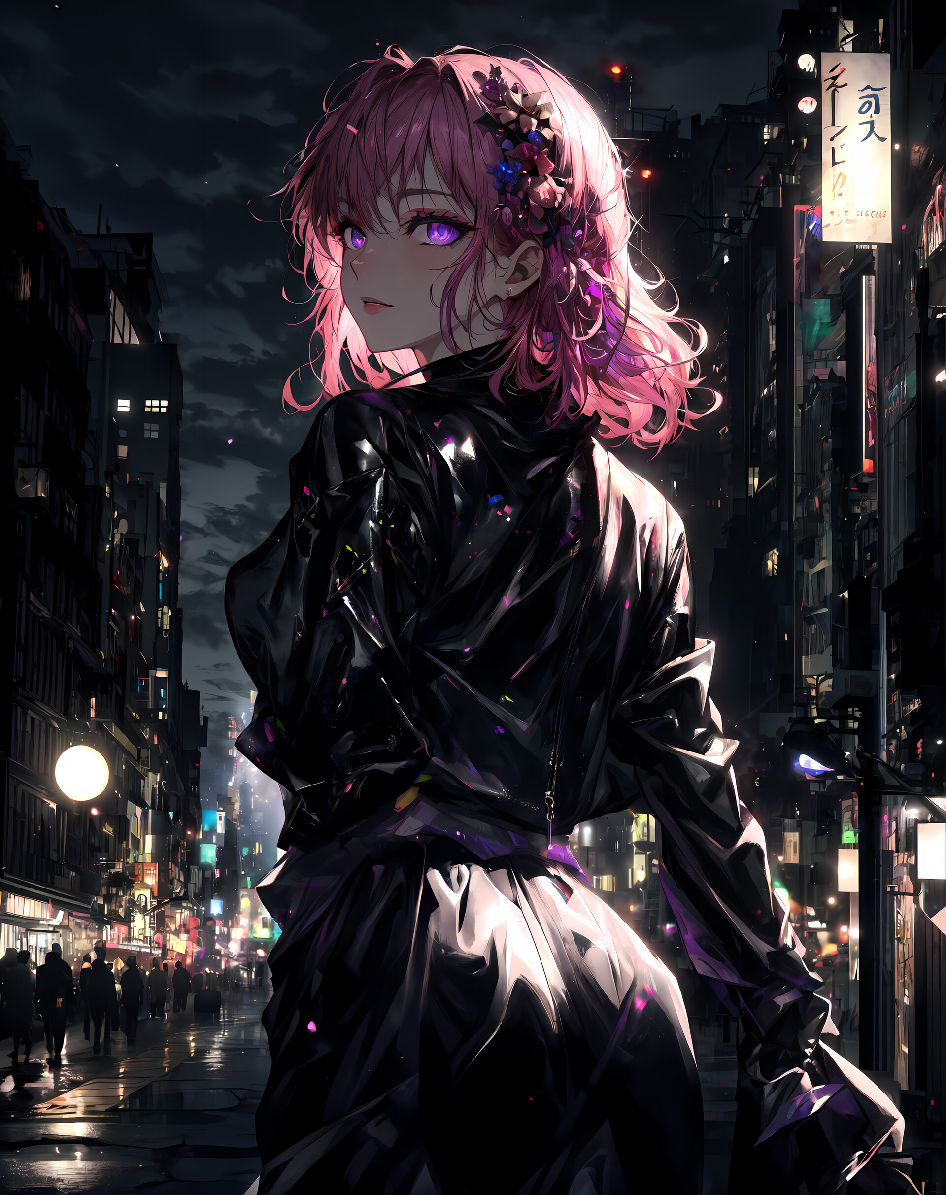 ArtStation - Going out under the night sky.