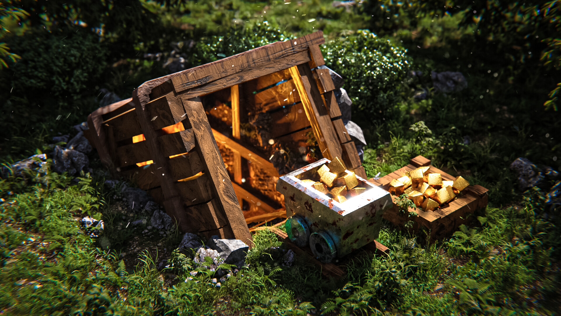 ArtStation - Gold mine (CoC)