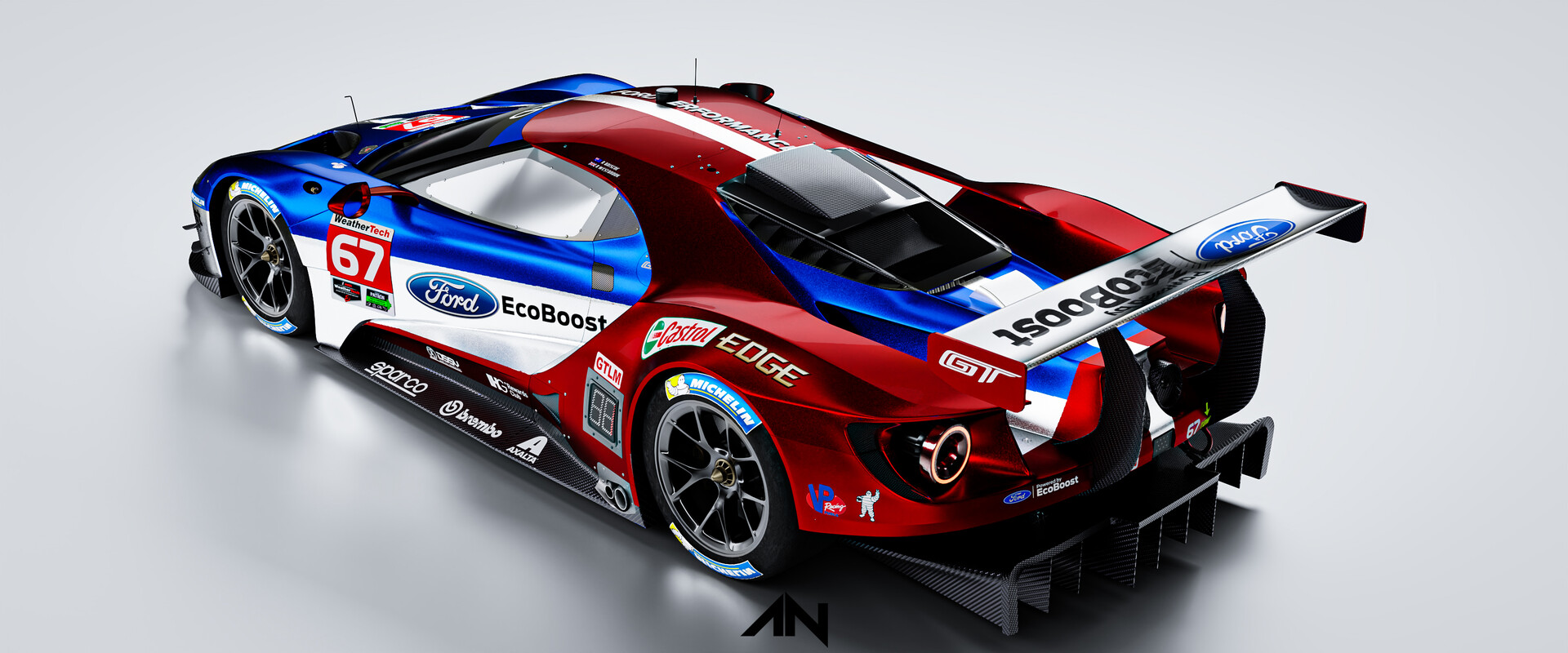 Adrian Znosko - Ford GT LM GTE Pro 2018 3D Model
