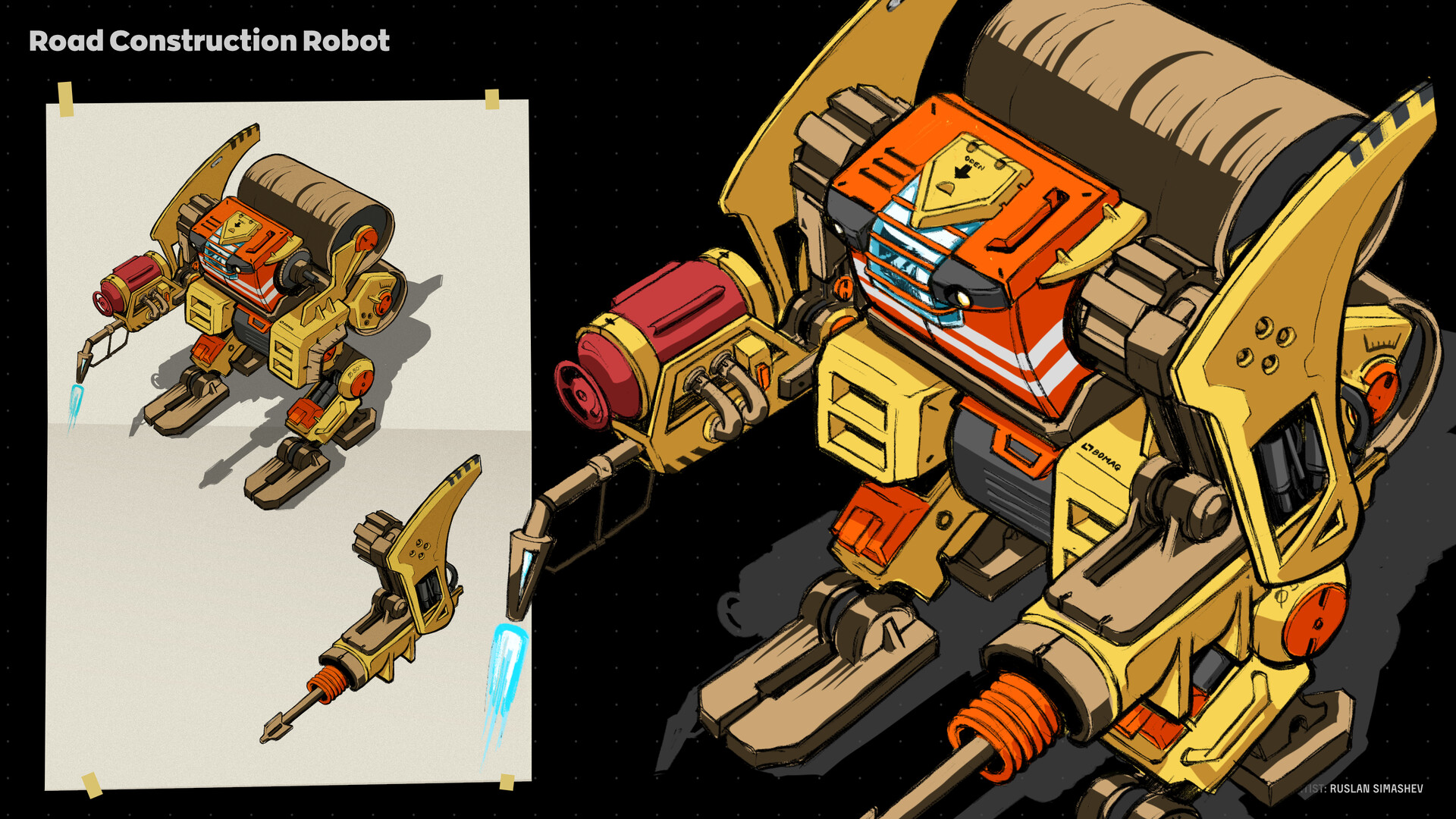 ArtStation - Road Construction Robot