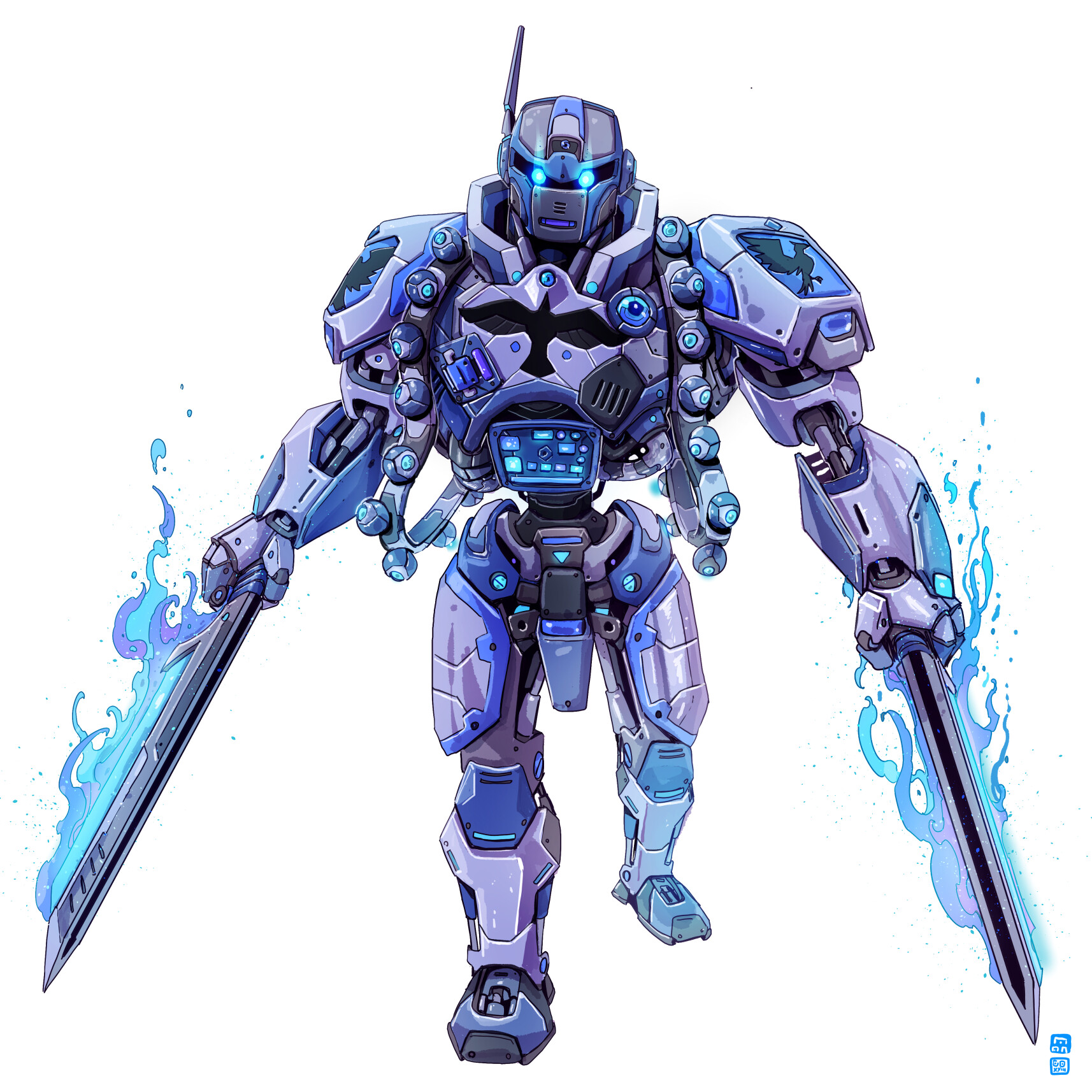 ArtStation - Blue Mecha