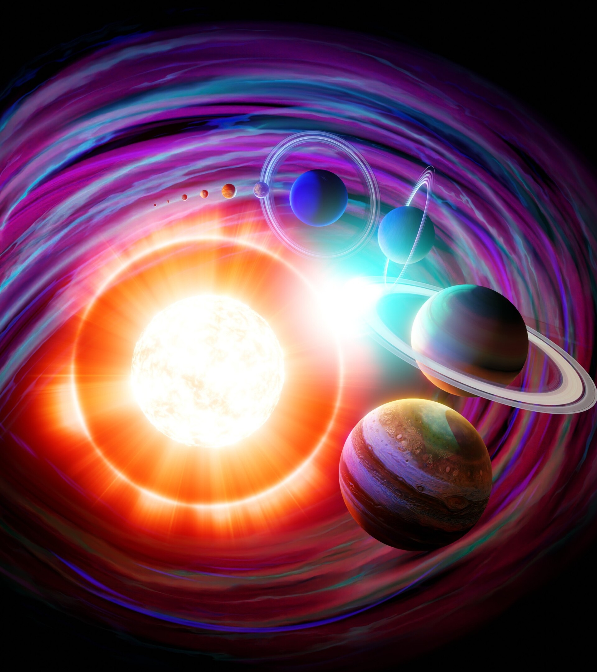 ArtStation - The Sun and the Planets