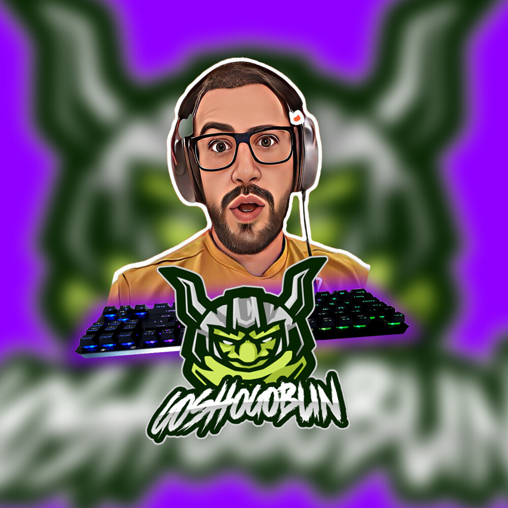 ArtStation - 2D Face gaming Logo