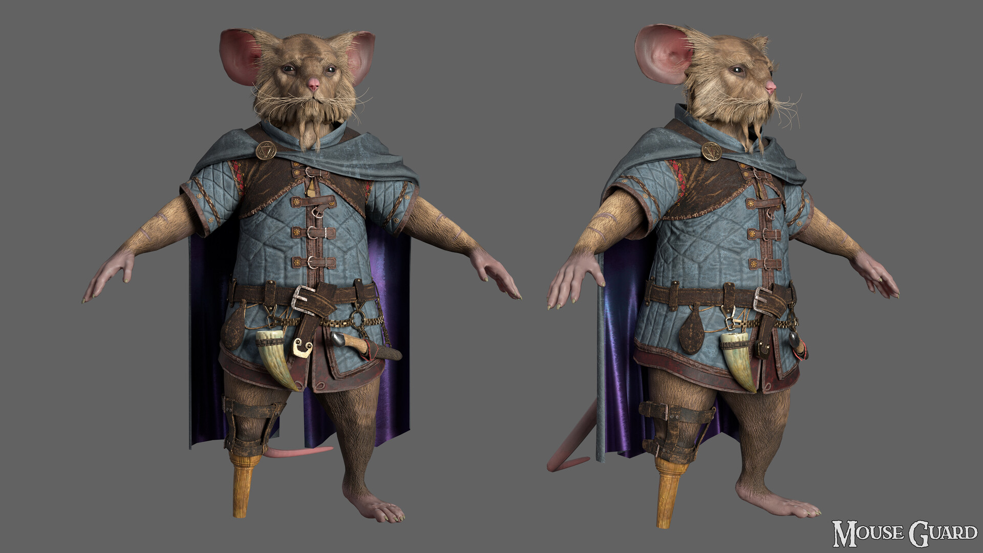 Craig Dowsett - Unreal Mouse Guard Conrad VAD Character Art