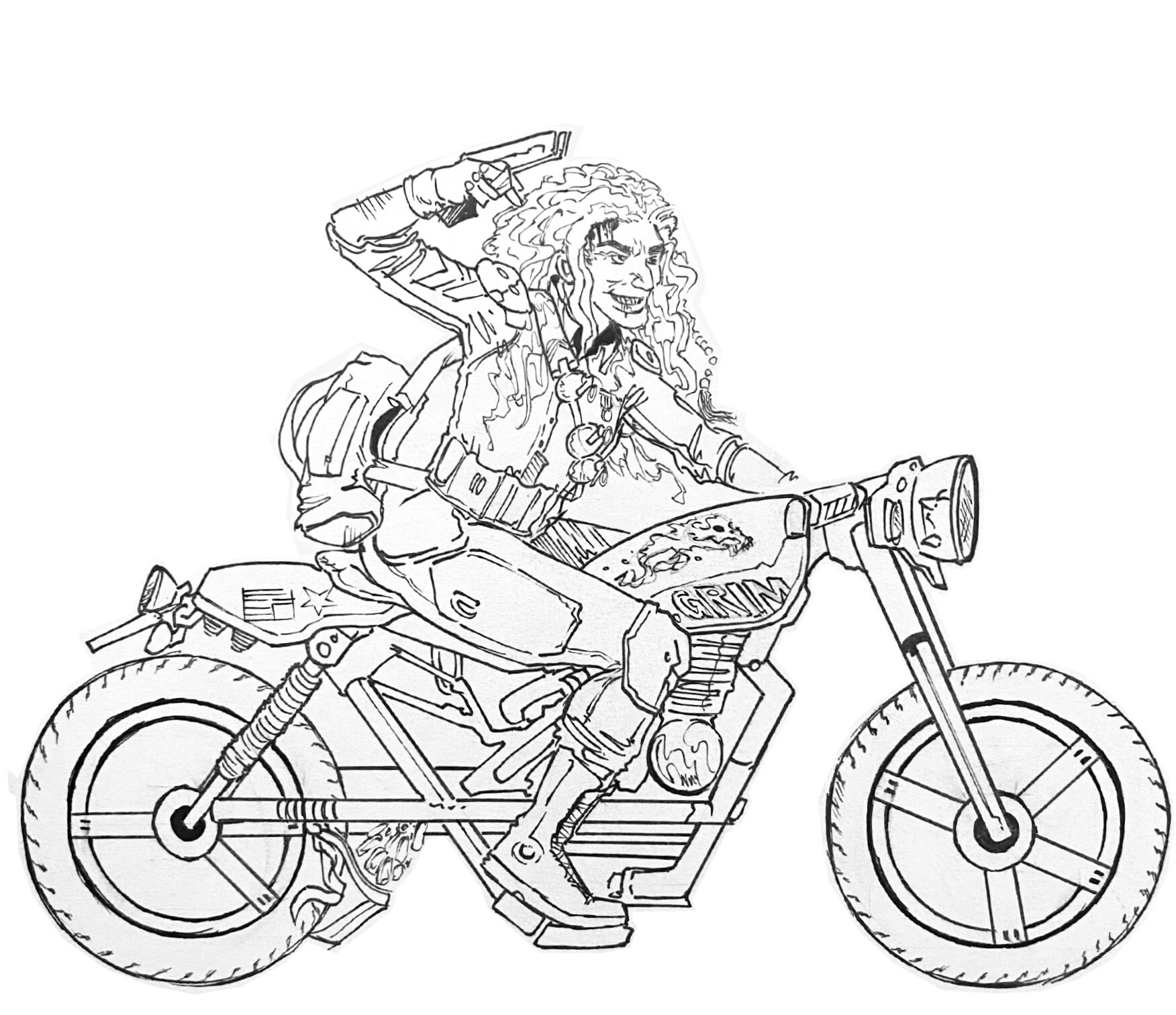 twisted metal coloring pages