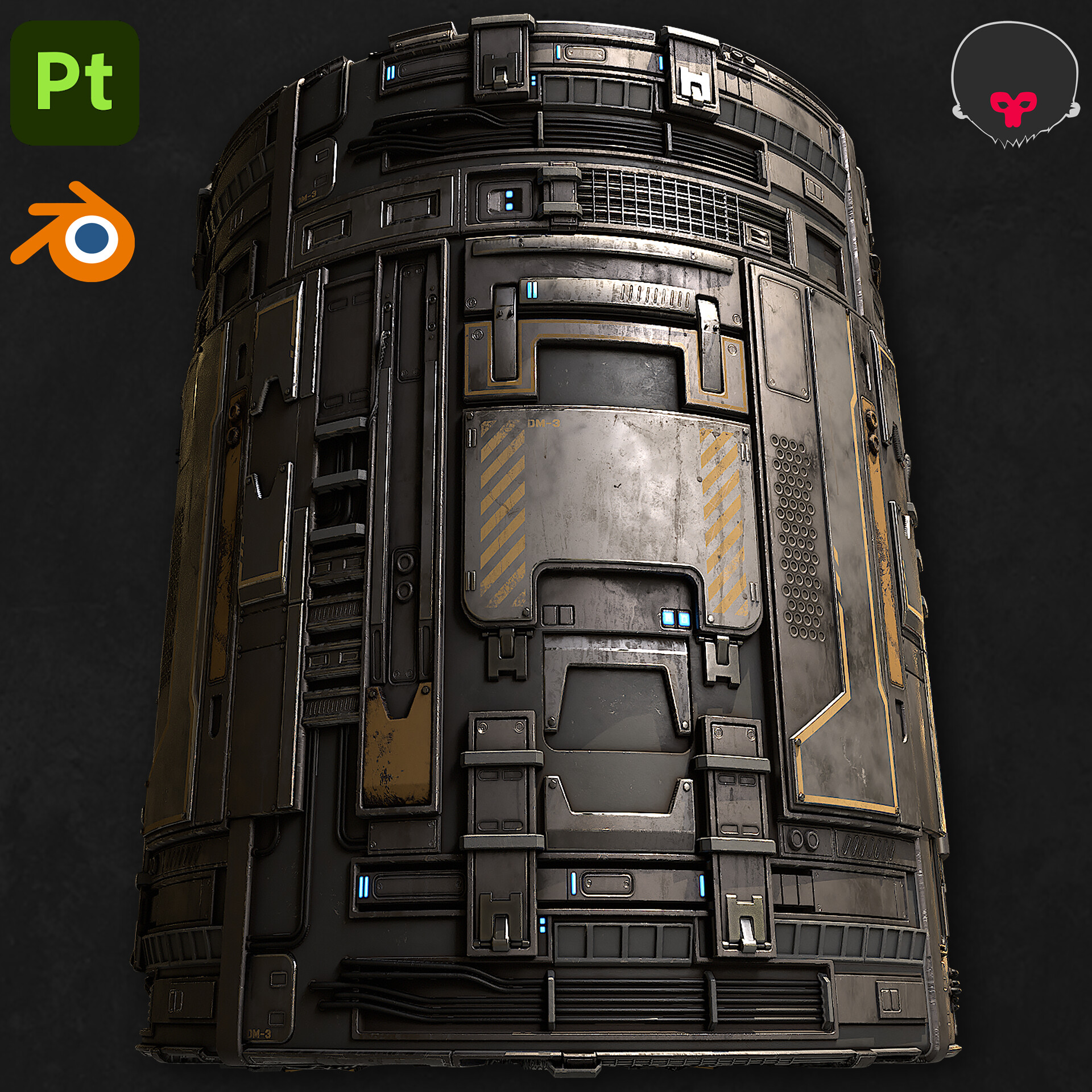 ArtStation - Sci_Fi Utility Wall