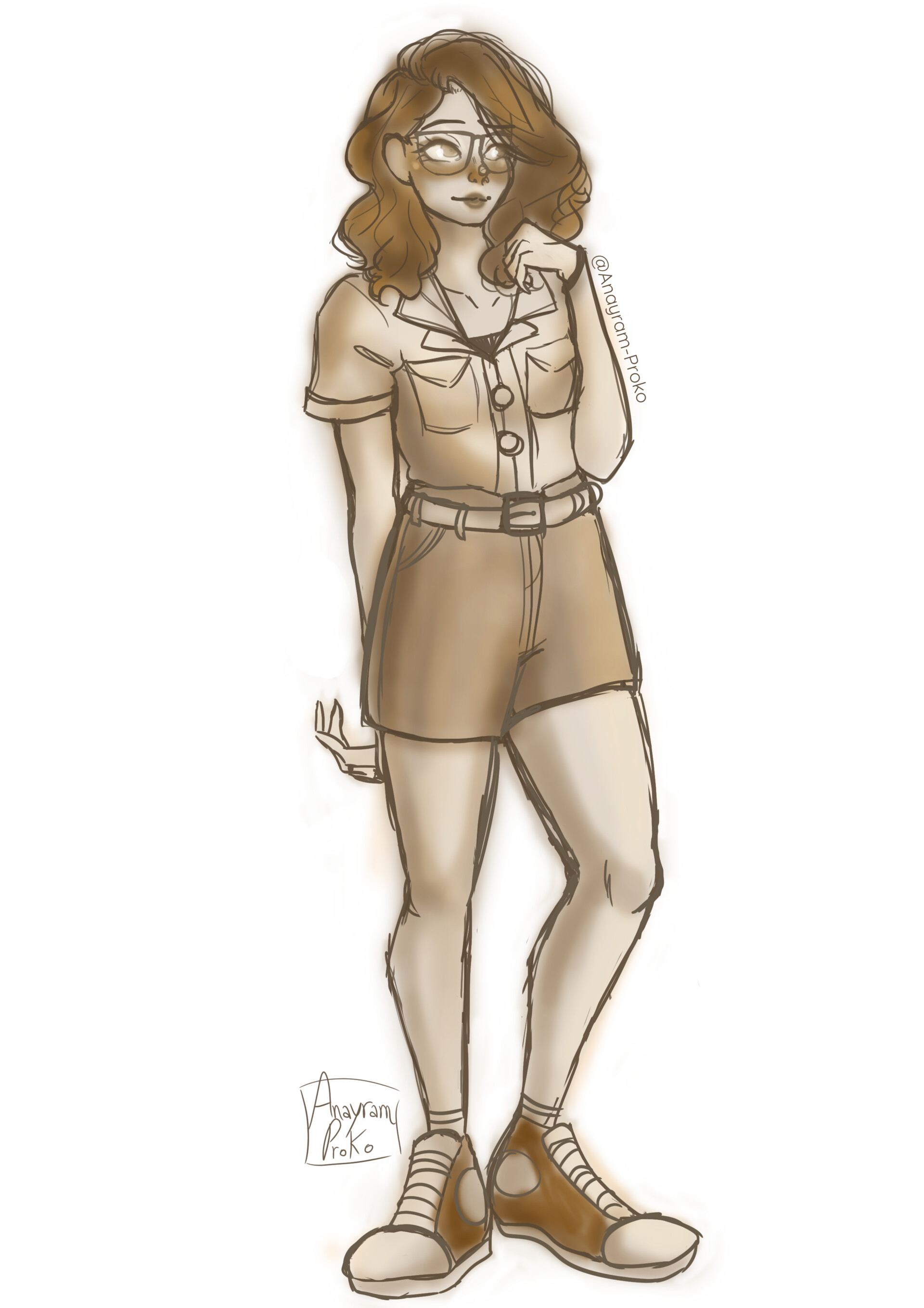 ArtStation - Fullbody Stylized Self-Portrait | 2021