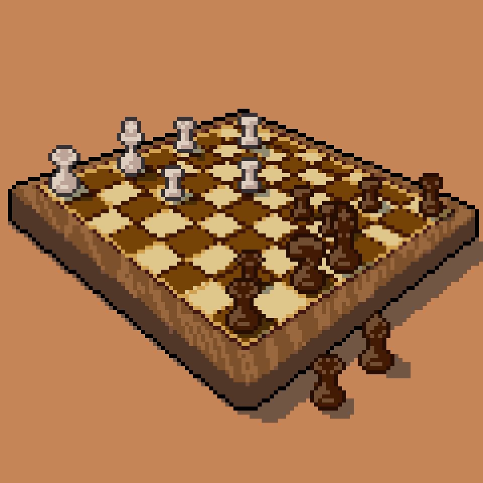 ArtStation - Pixel Art Chess Board