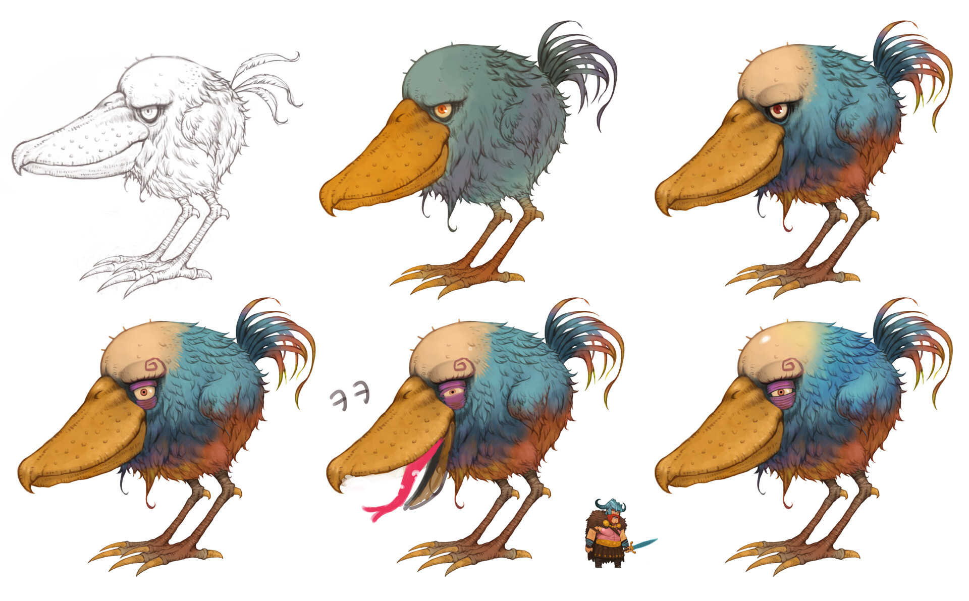 ArtStation - Alice_ jubjub bird_concept art(2023)