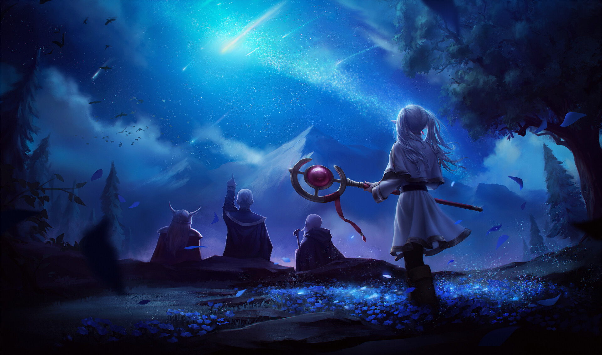 ArtStation - Frieren - " The Last Era Meteor We Witnessed Together"