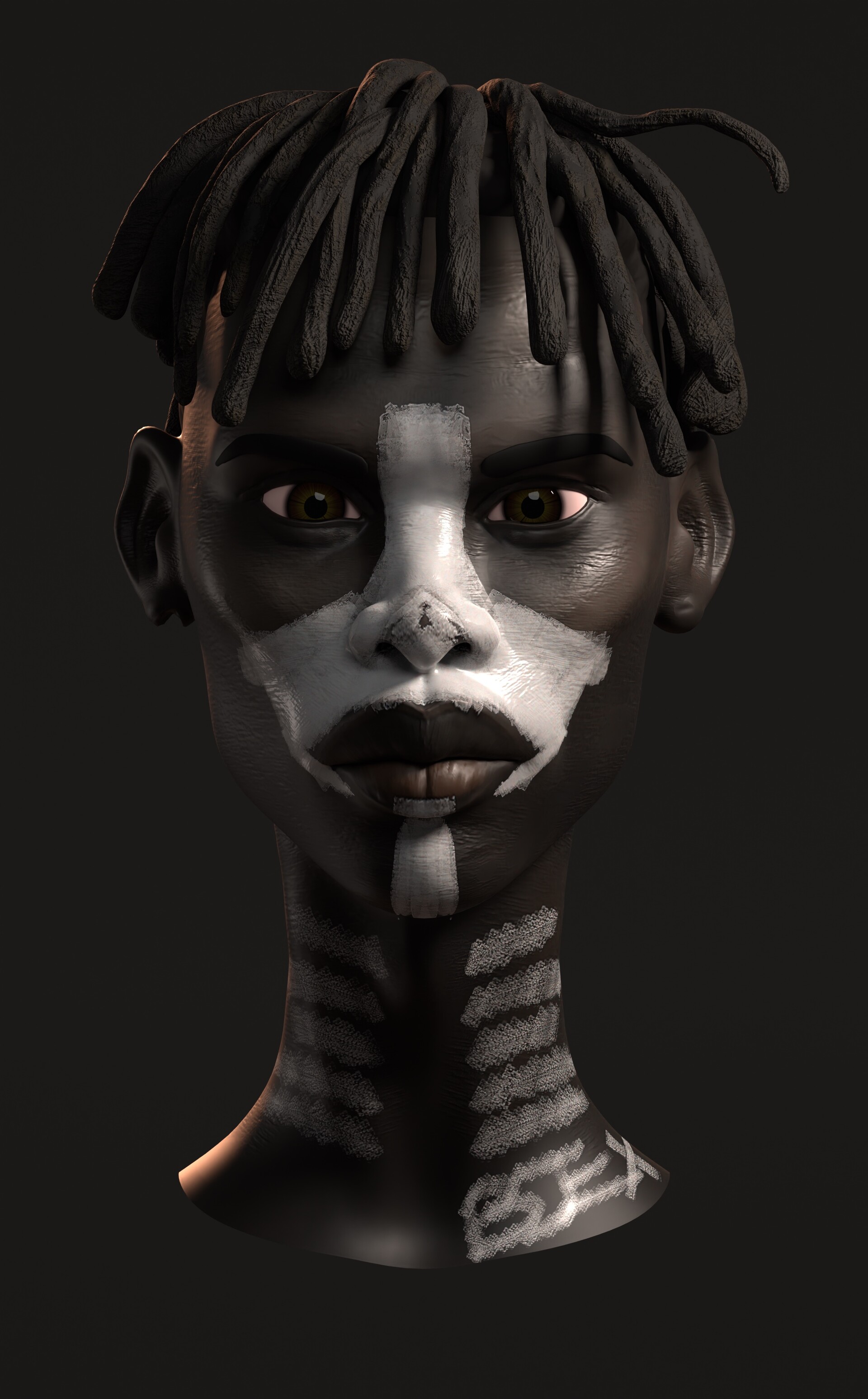 ArtStation - Dada(a stylized black character for practice)