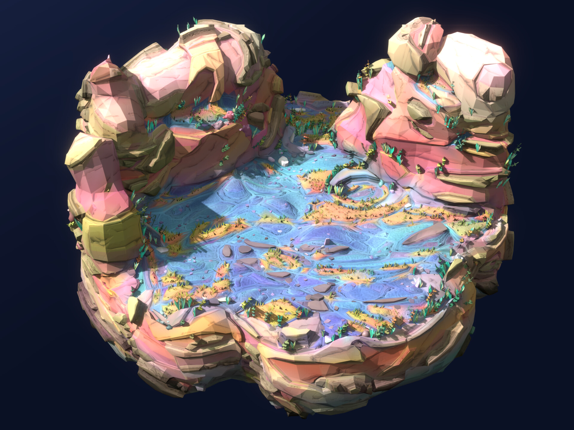 J A Miller - rockcliffland generator v2 (Houdini)