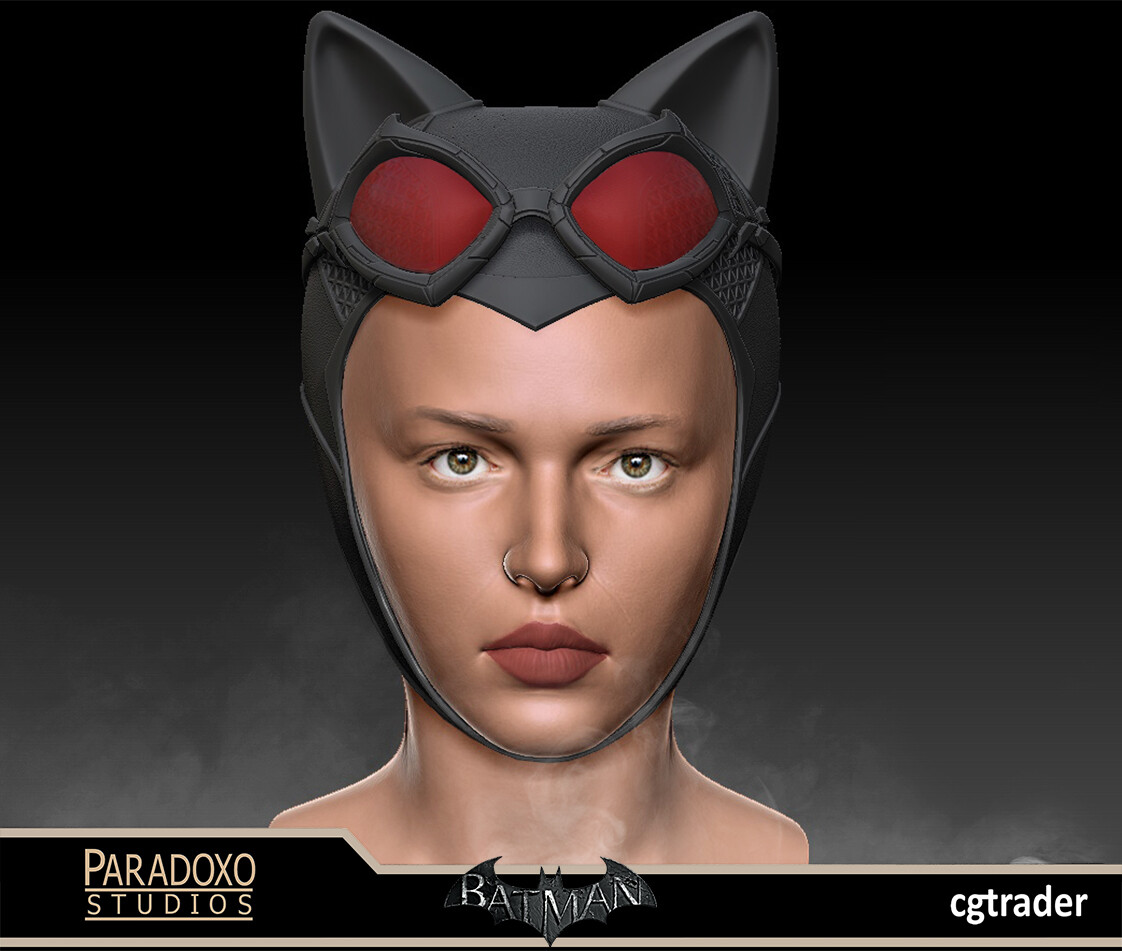 ArtStation - Catwoman Cowl From Batman Arkham City 2011