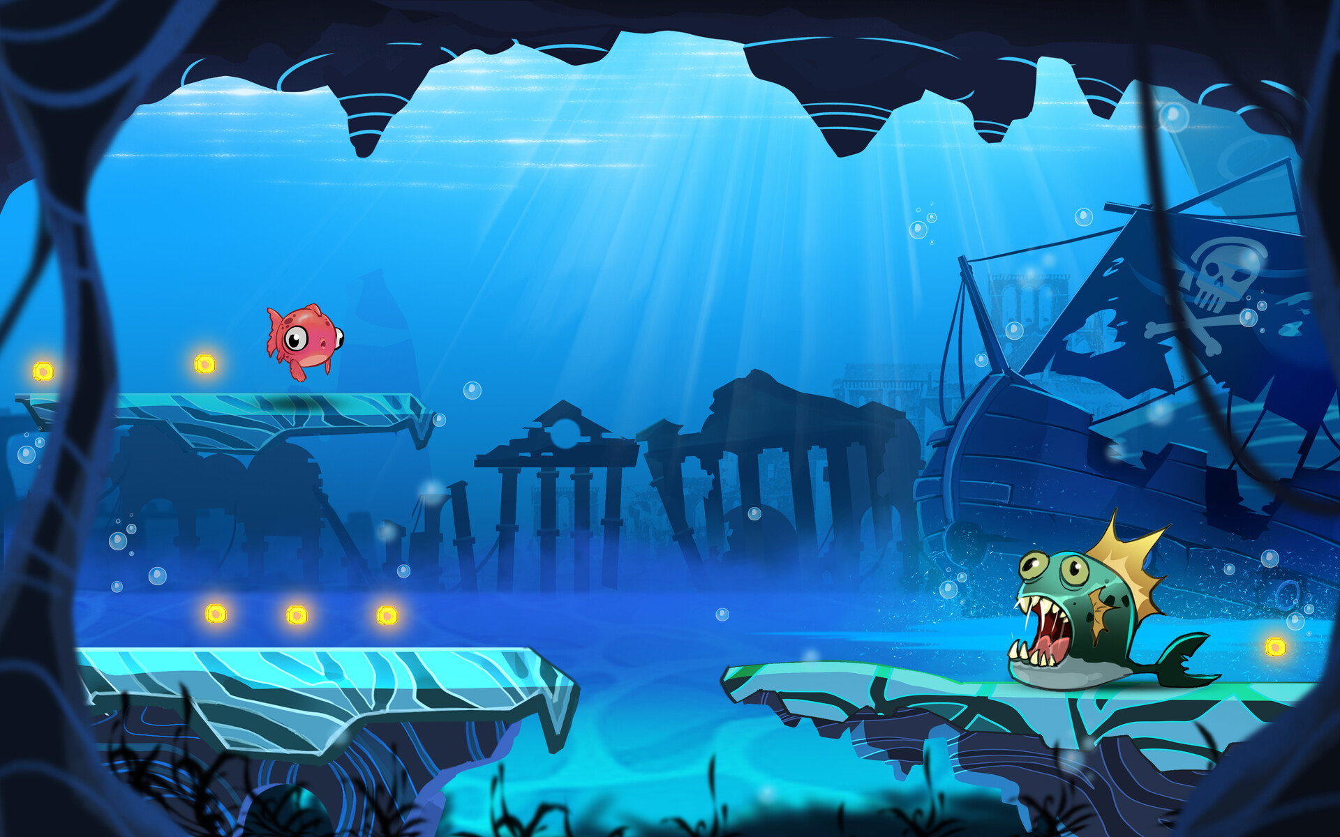 ArtStation - 2d Underwater Scene