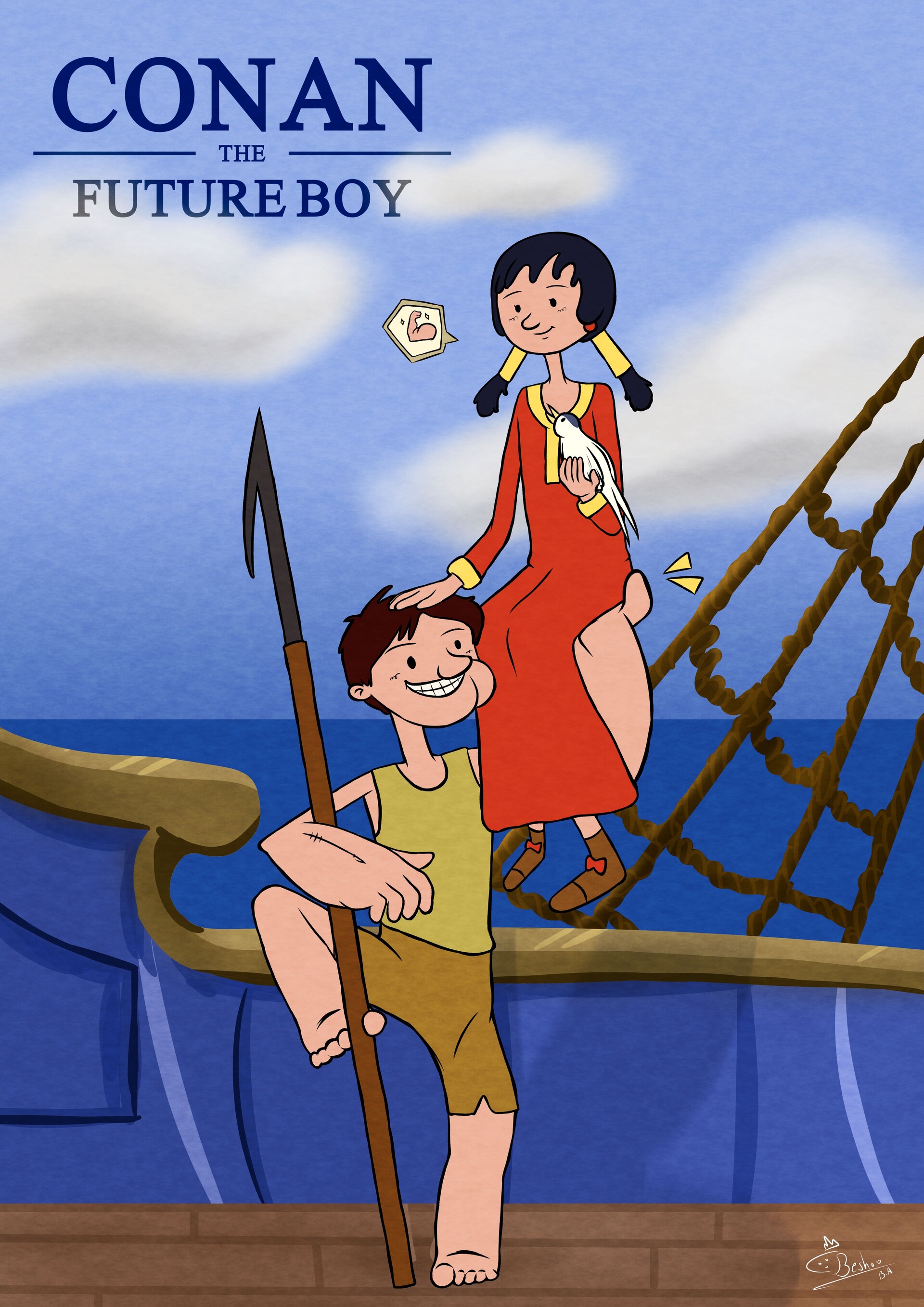 ArtStation - Conan the future boy - Adnan wa lena