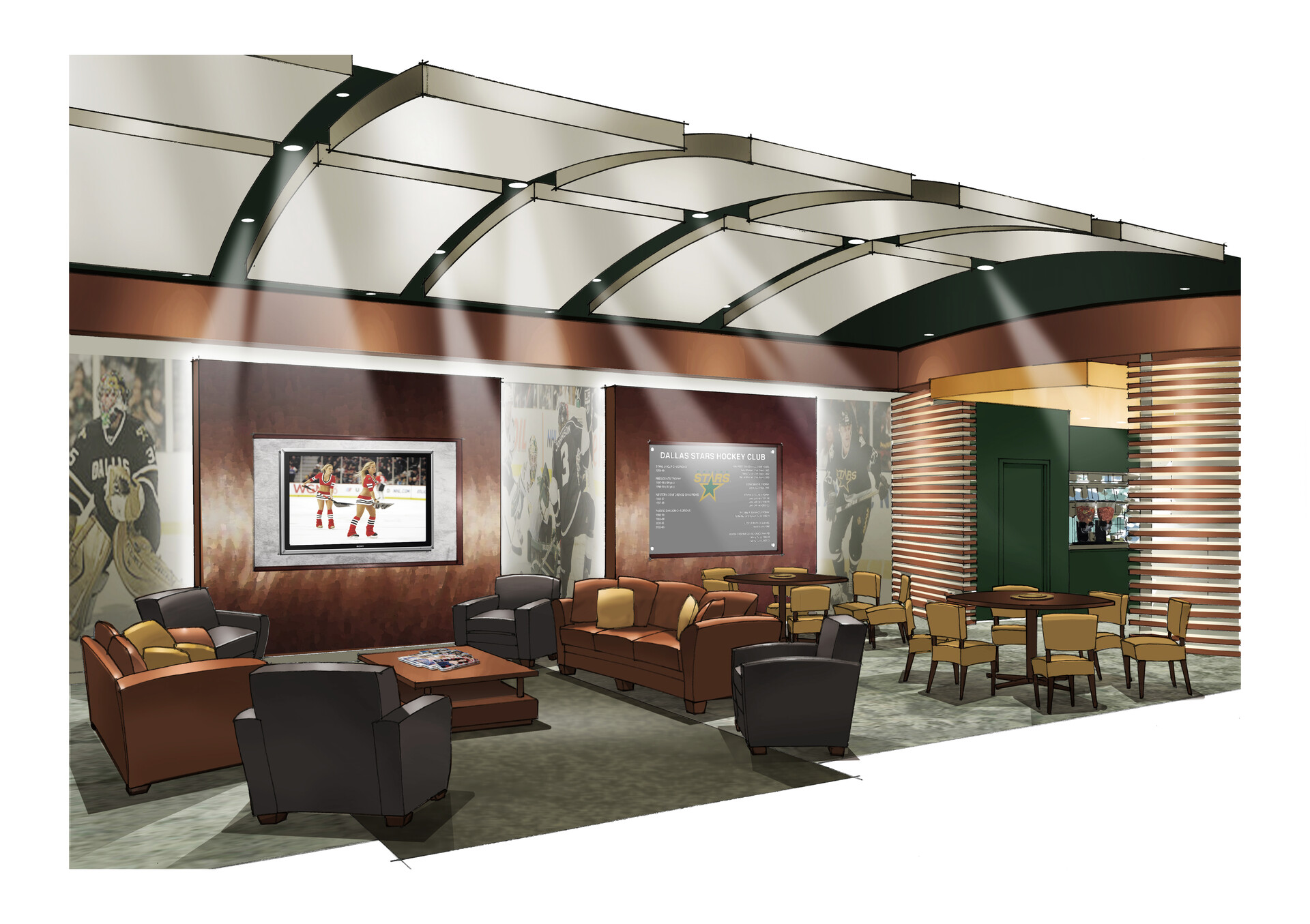 ArtStation - Sports Lounge Concept Art
