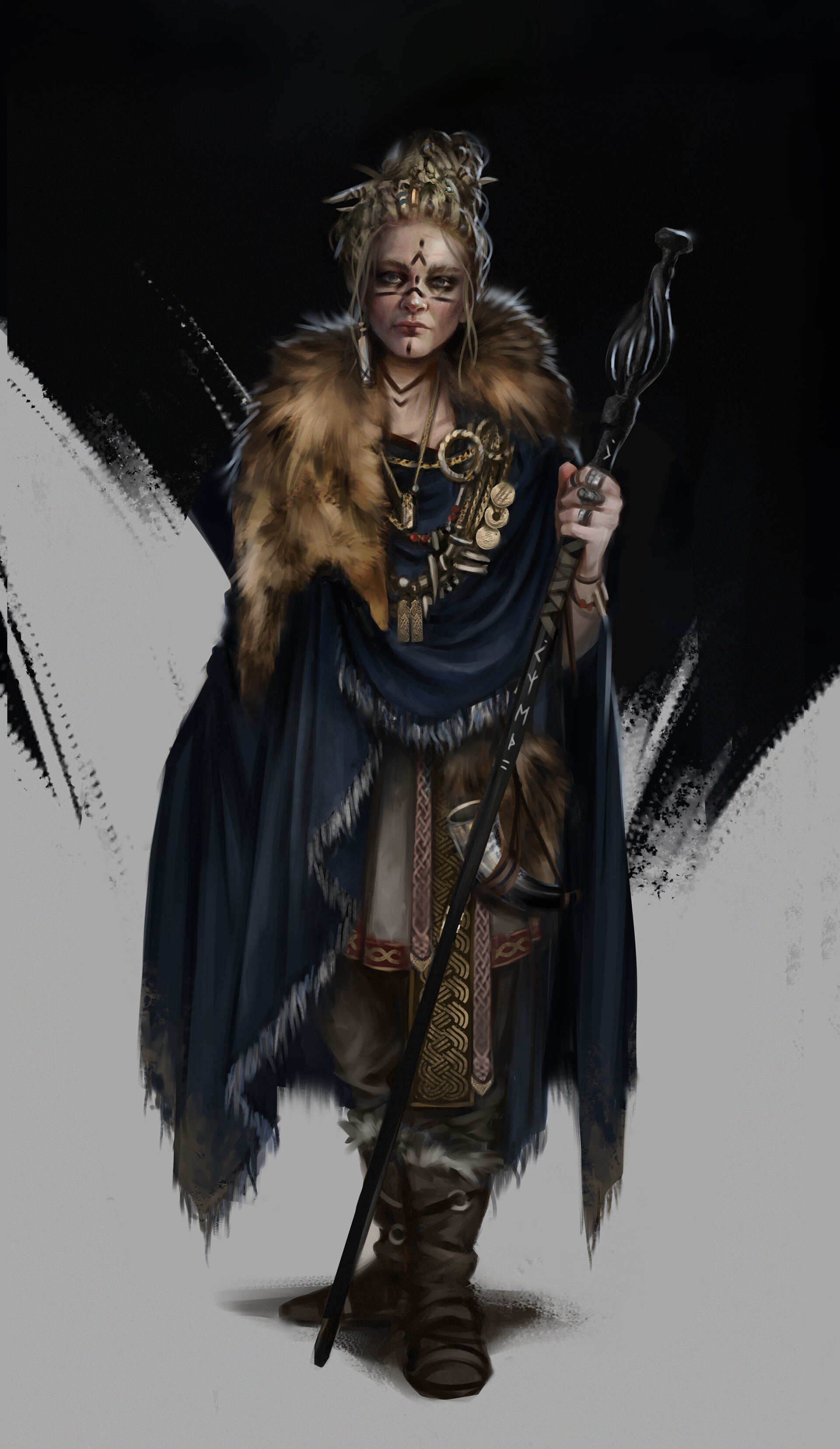 katarzyna przeździecka - Aether Saga - Holda character concept