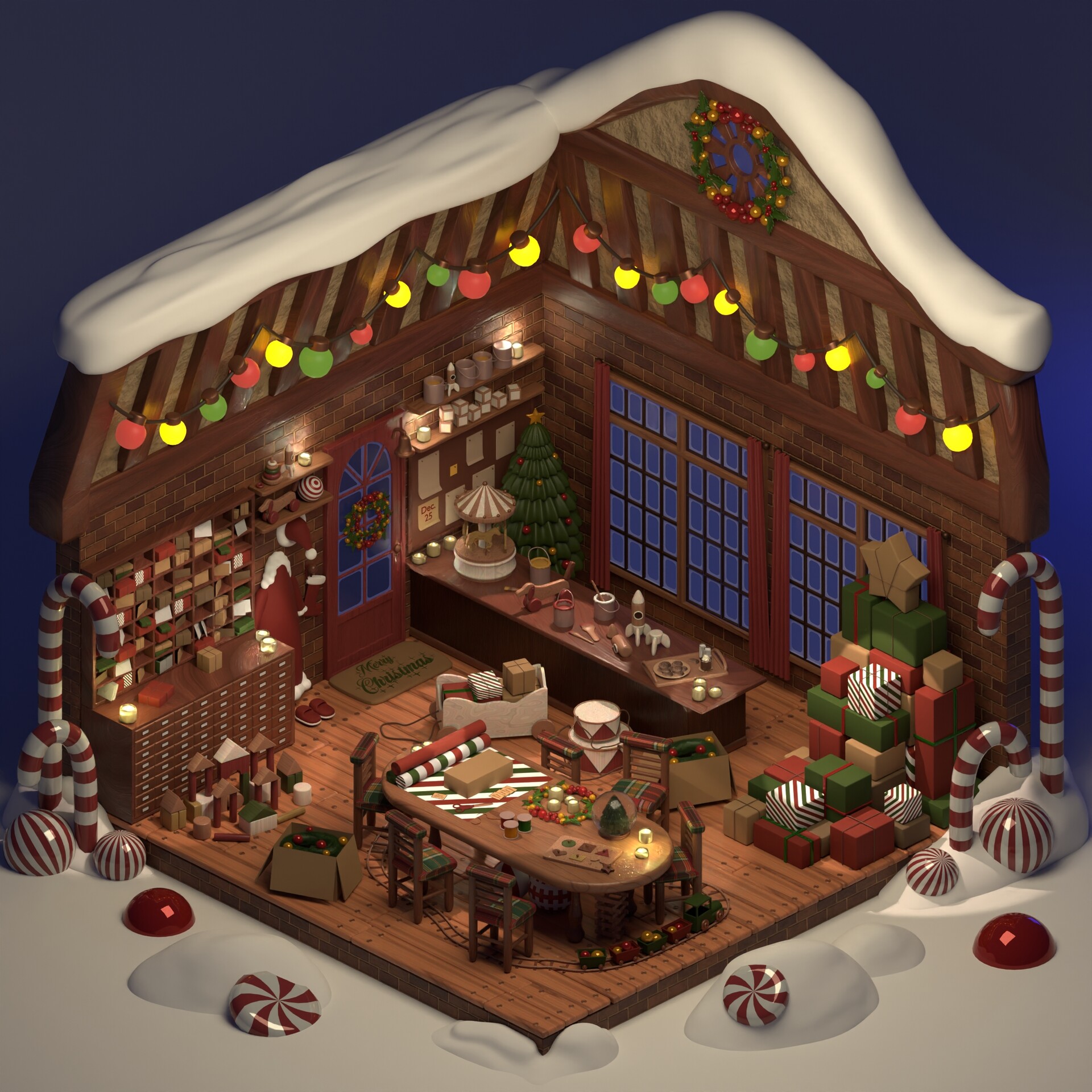 ArtStation - Santa's workshop