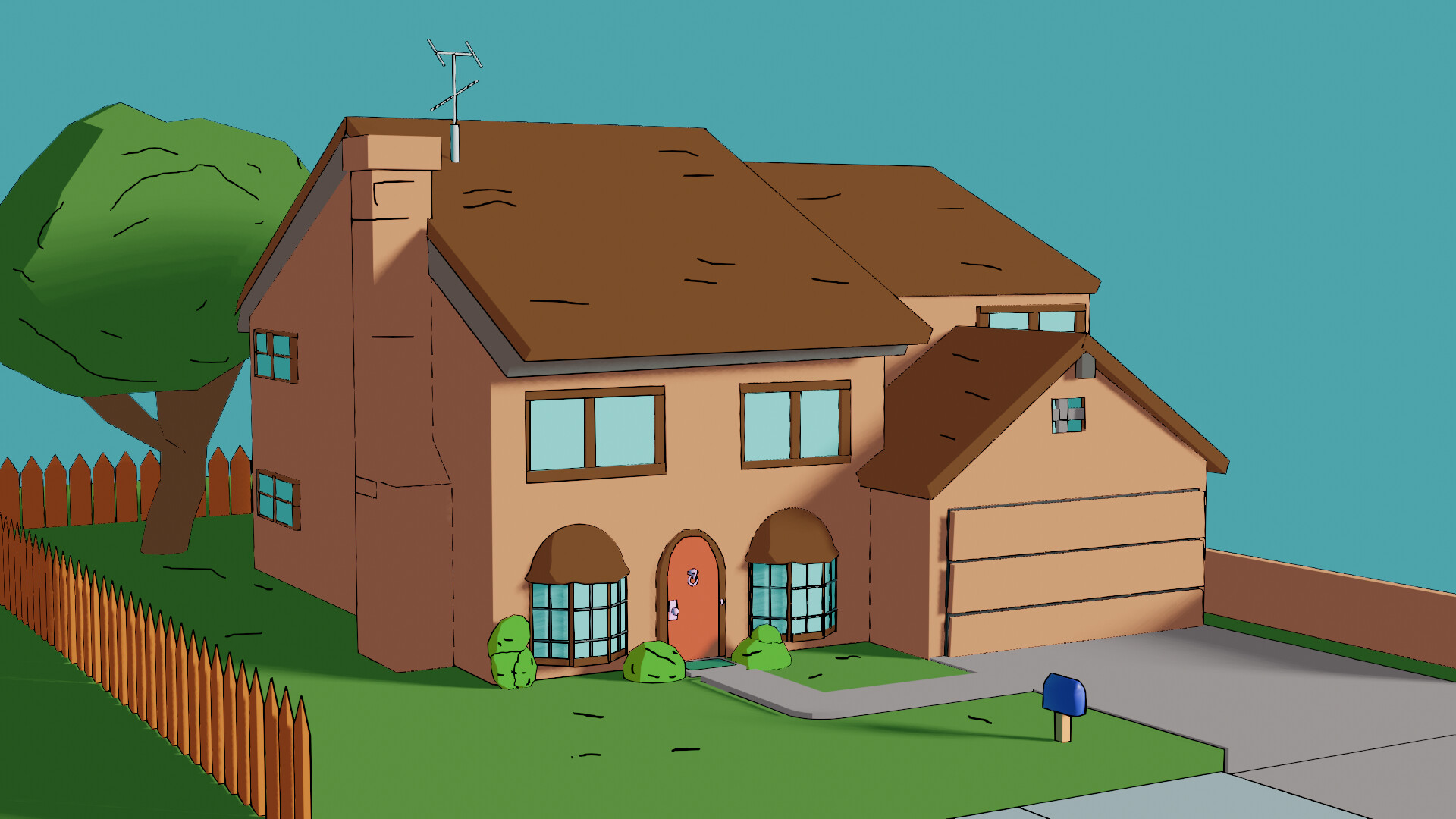ArtStation - The Simpsons House