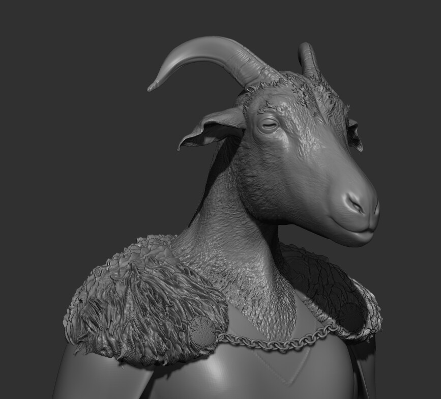 ArtStation - Goat Man WIP