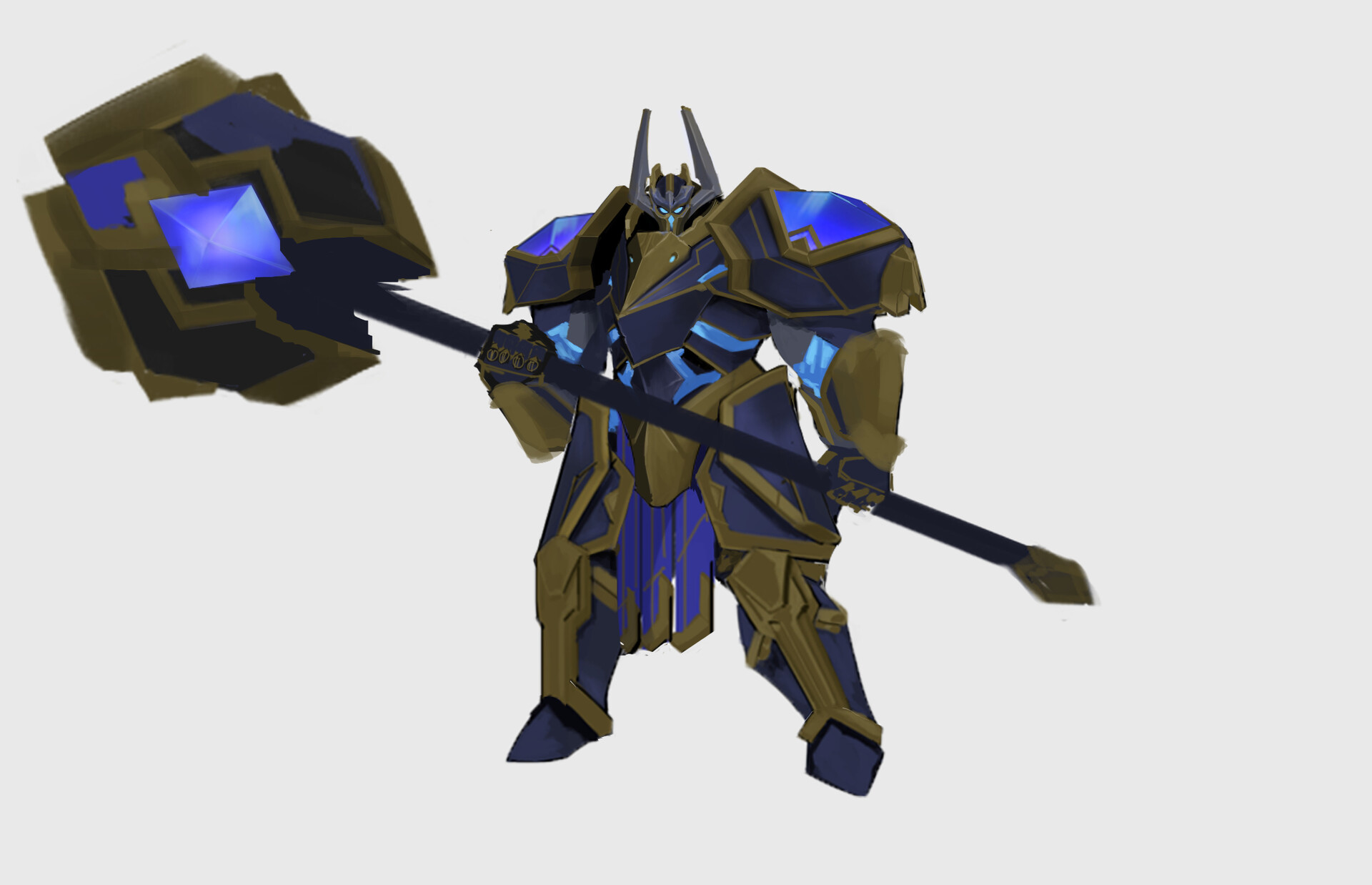 Yann Haelflin - Hextech Mordekaiser concept - League of Legends fanart