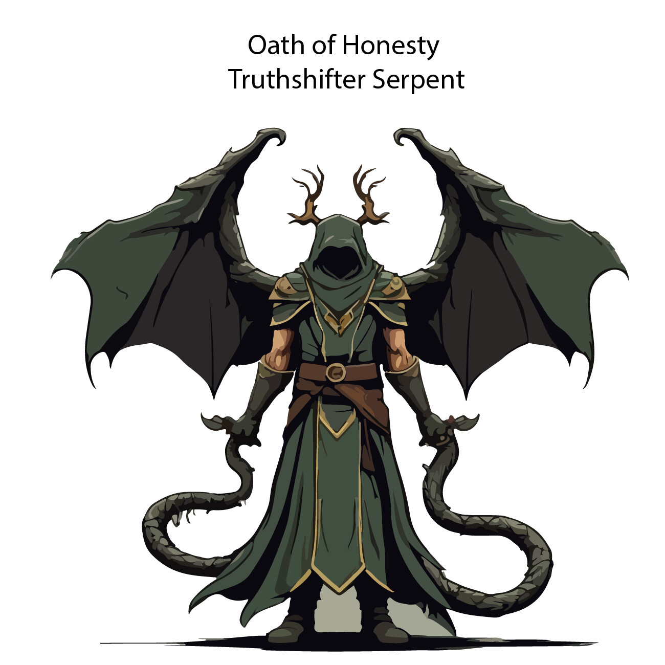 ArtStation - Oath of Honesty and the Truthshifter Serpent