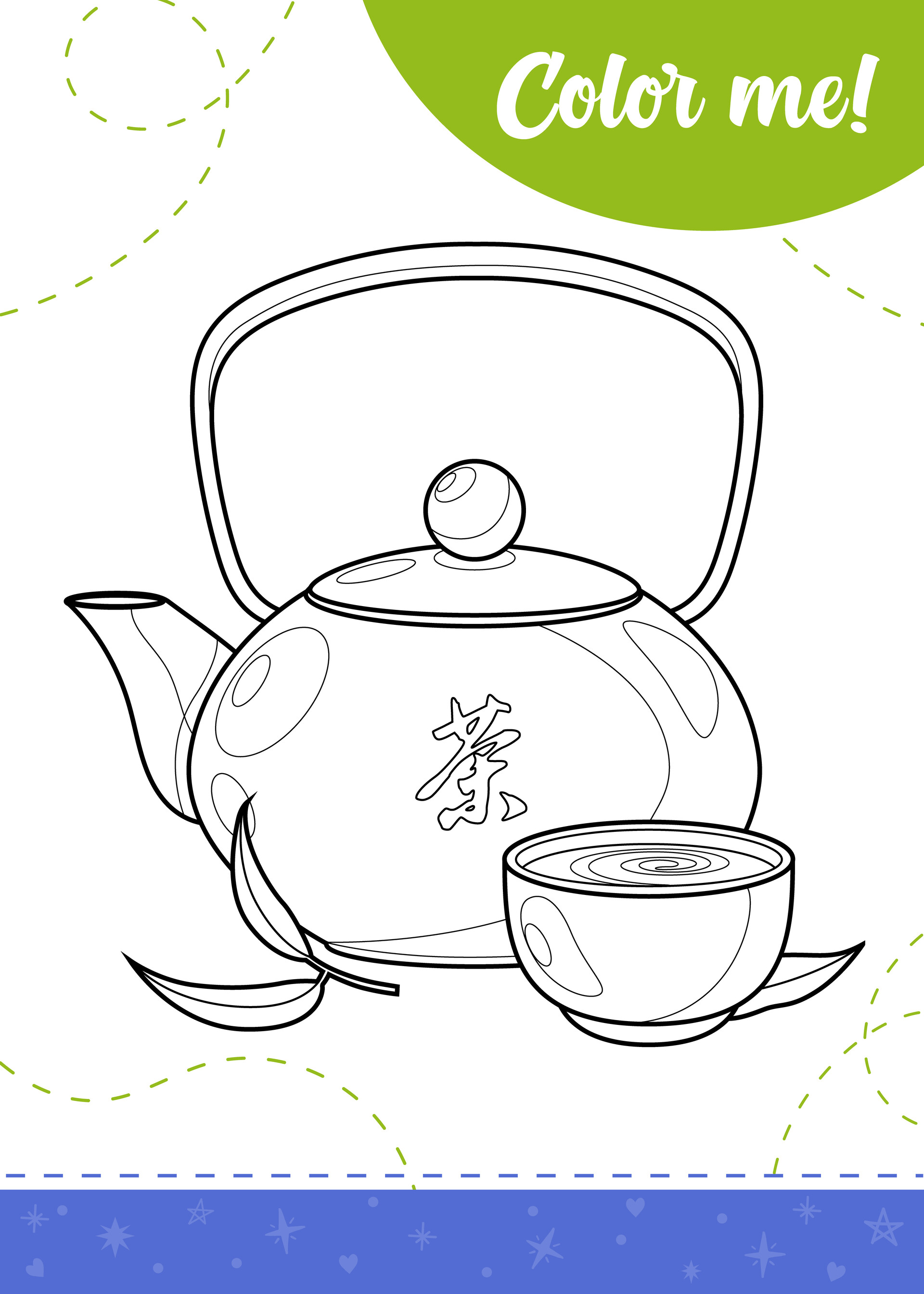 pottery coloring pages for children