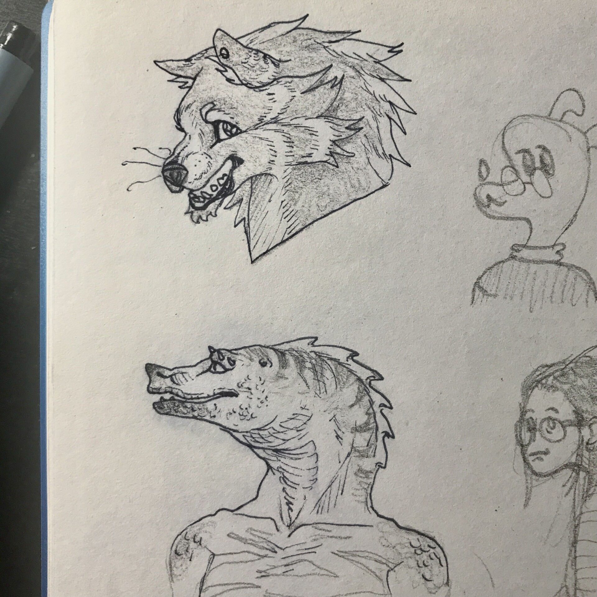 Shroobs (mostly) ink head and bust shots! |:| Wolvden
