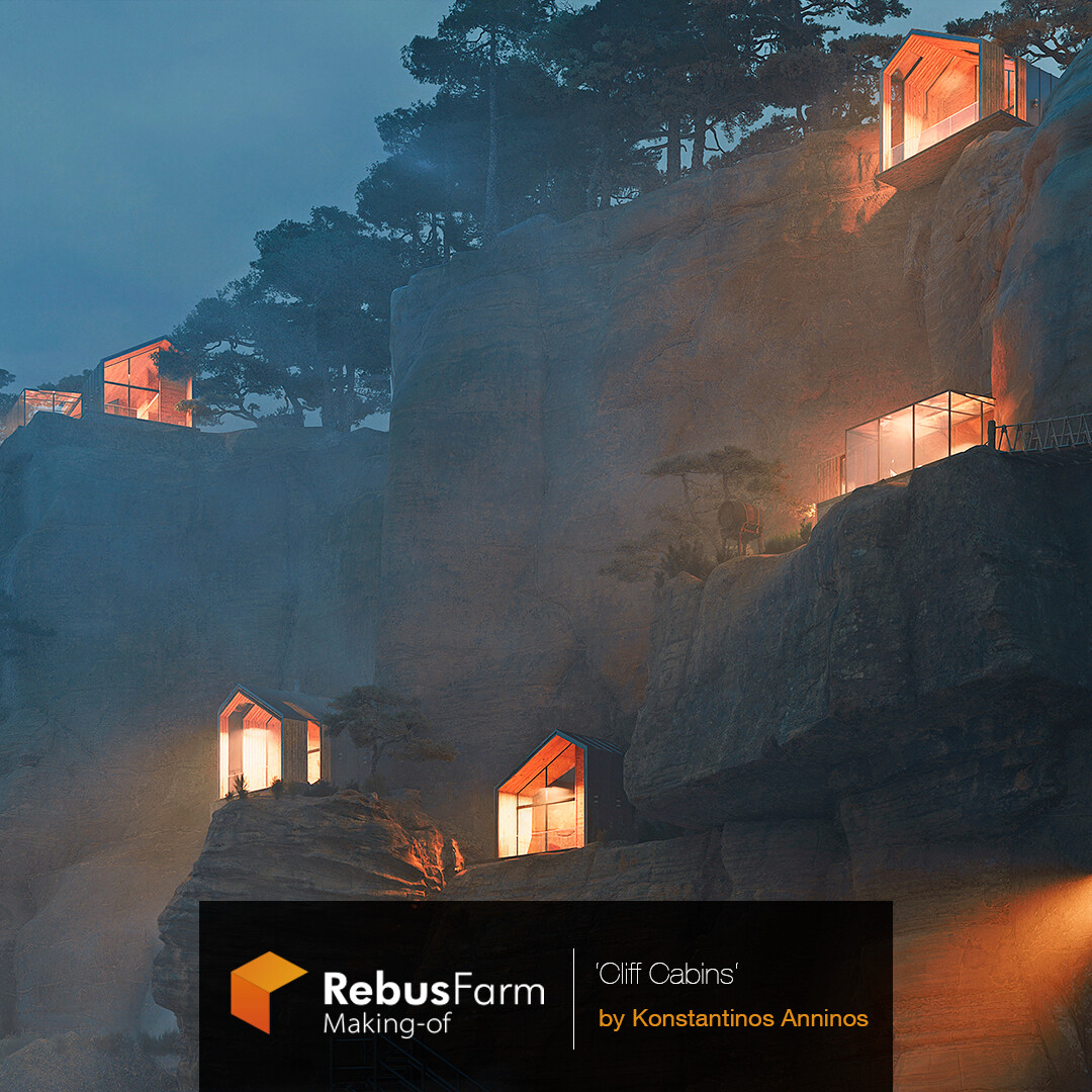 ArtStation - The Making of ''Cliff Cabins'' by Konstantinos Anninos