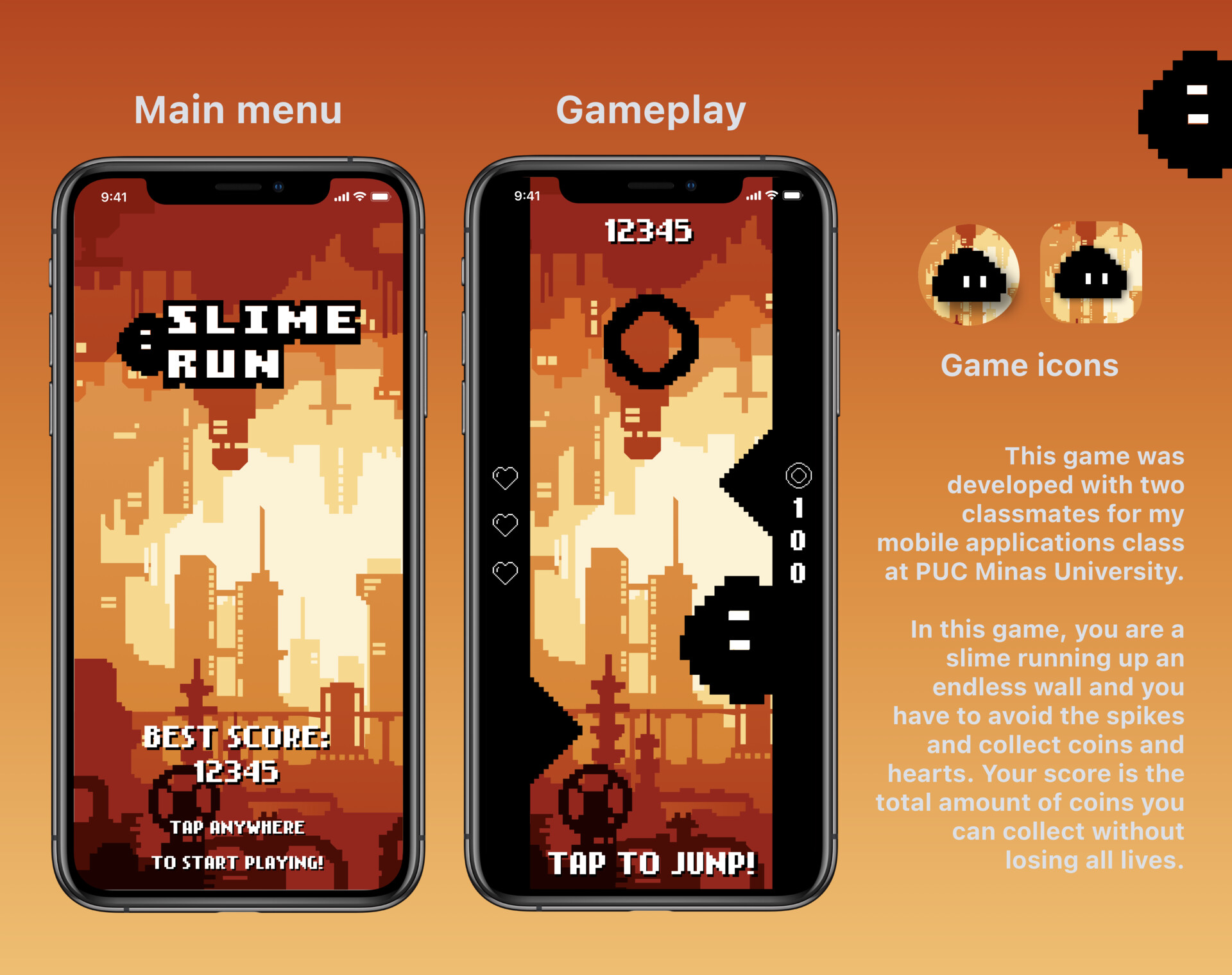 Roberto Ferri - Slime Run - Game design