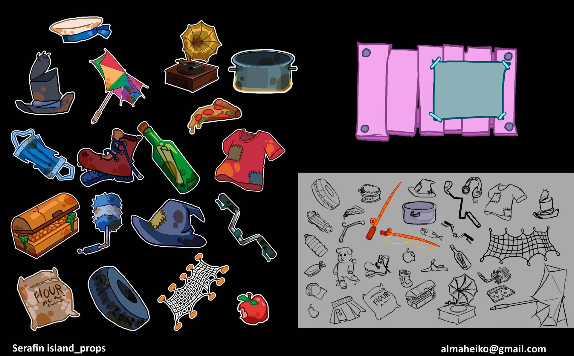 ArtStation - Serafin Island props desing