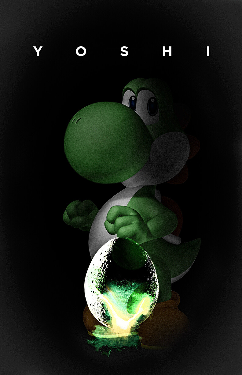 ArtStation - Yoshi x Alien Mashup