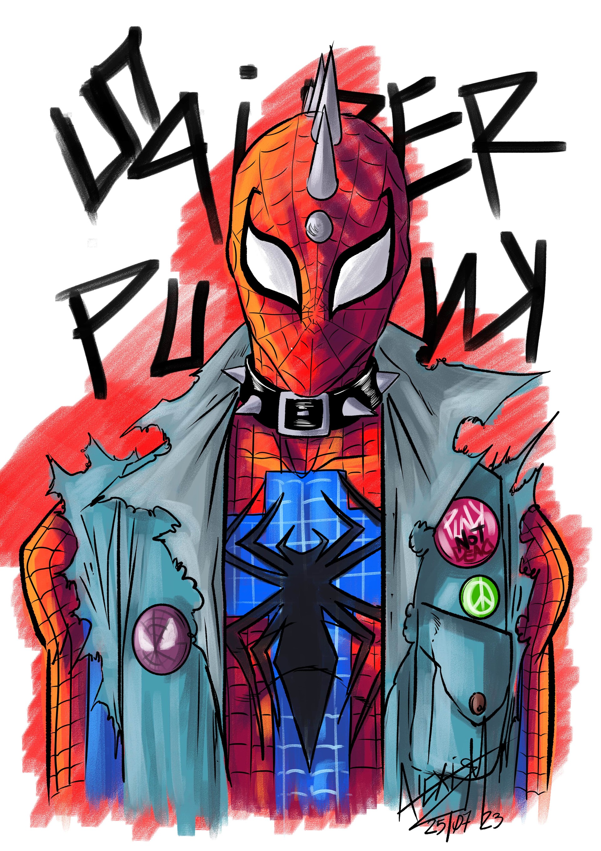 ArtStation - Spider-punk Fan art