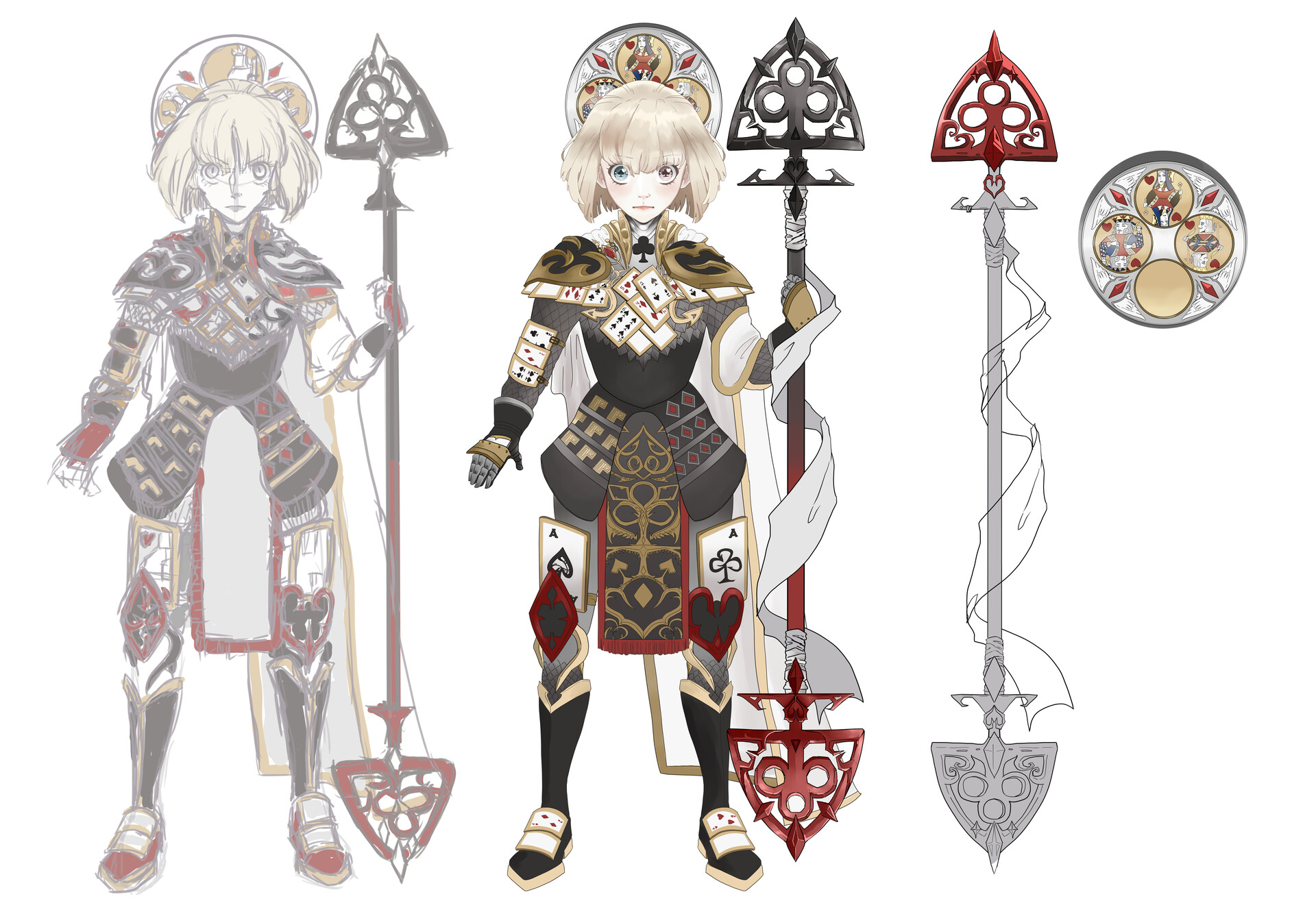 ArtStation - playing card knight