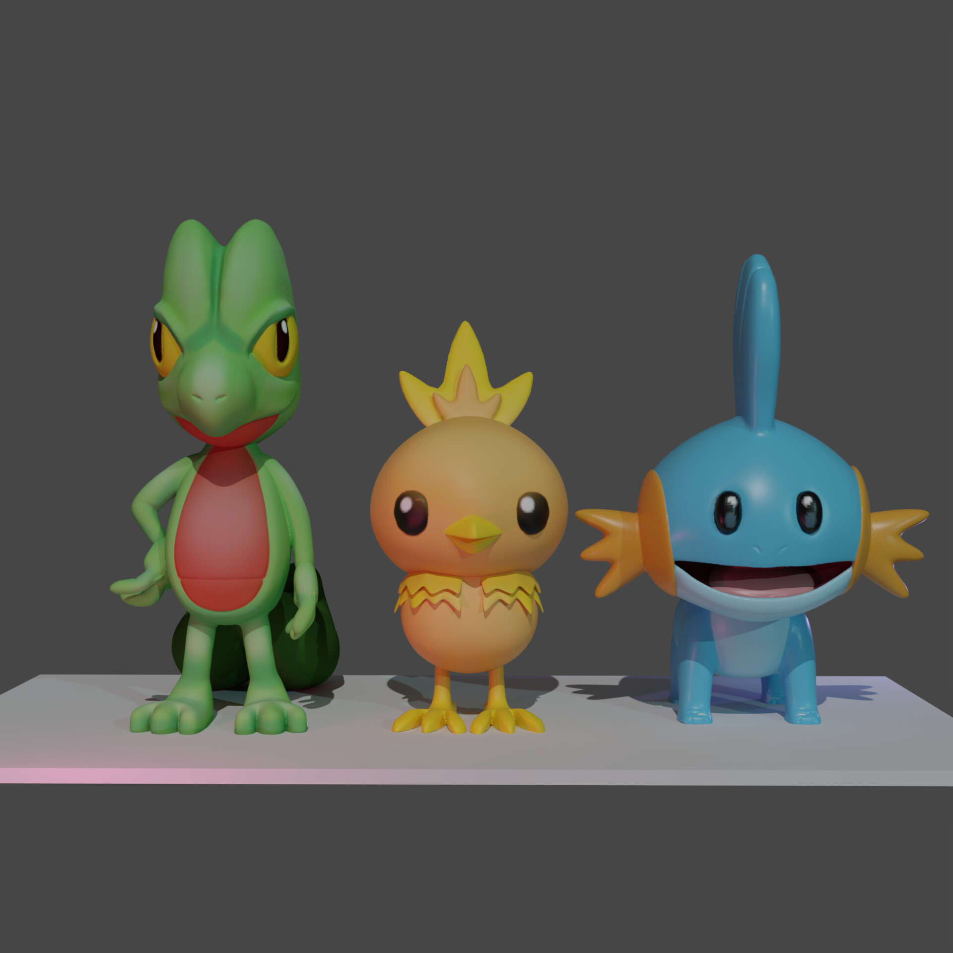 ArtStation - Pokémon Hoenn Starters
