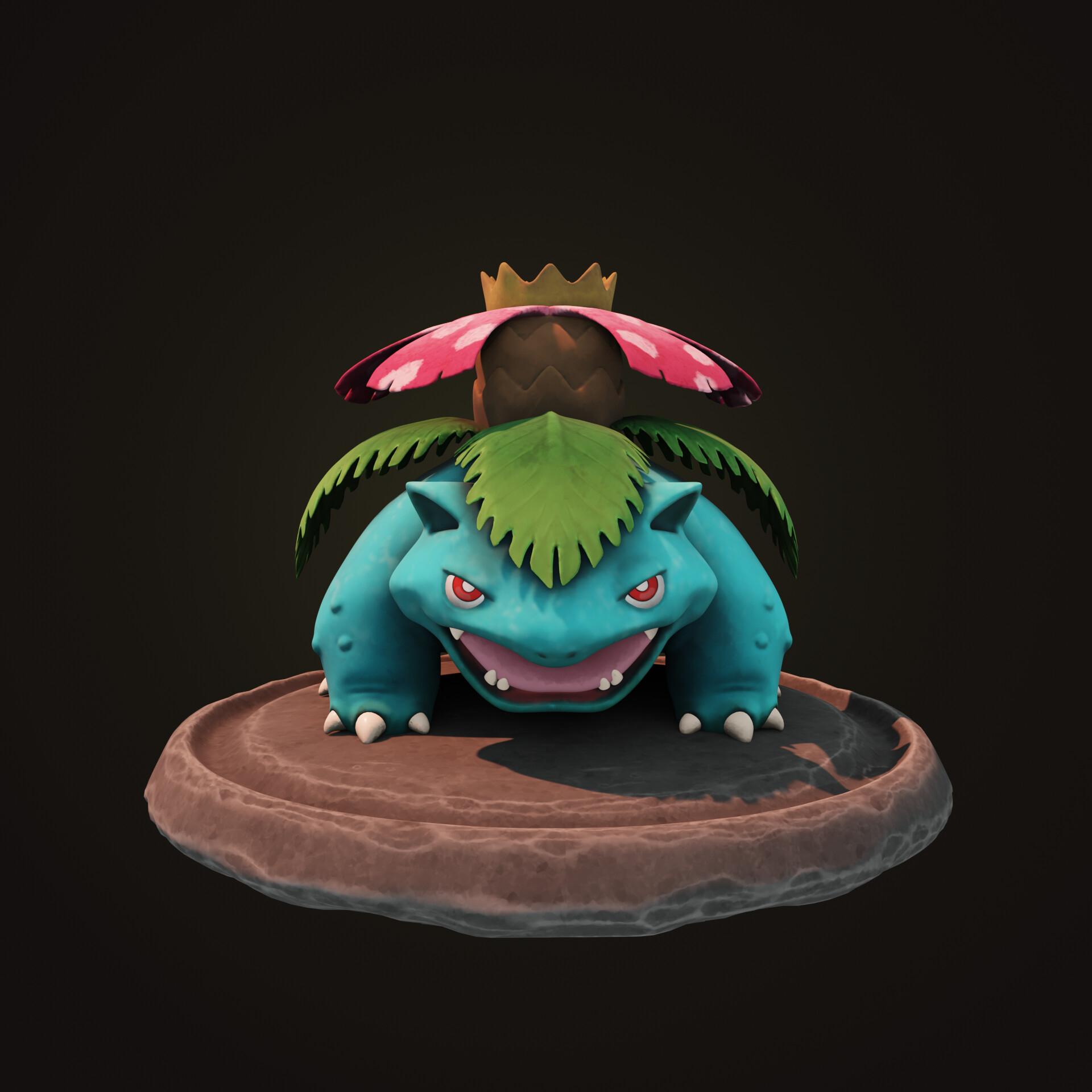 ArtStation - Venusaur made in Blender & Substance Painter