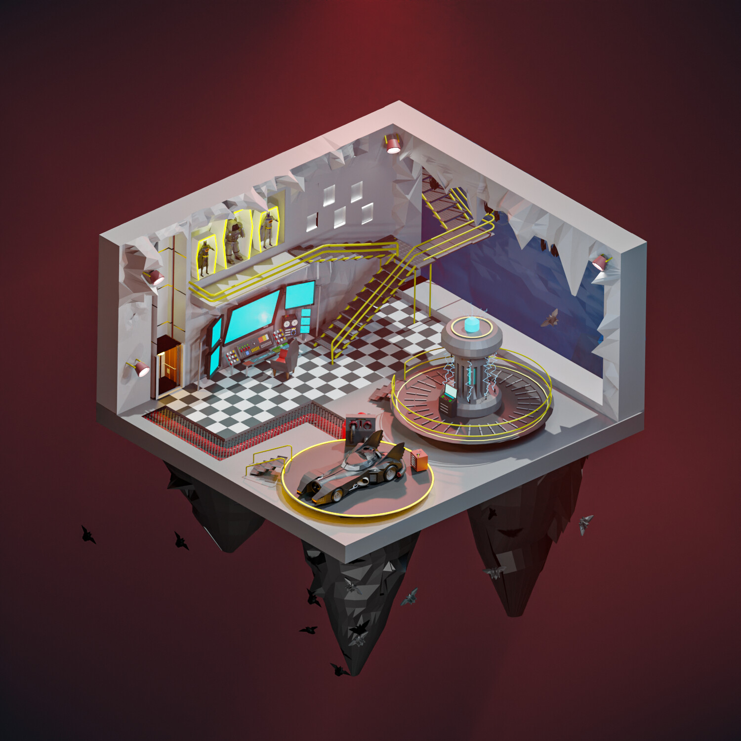 ArtStation - Bat Cave