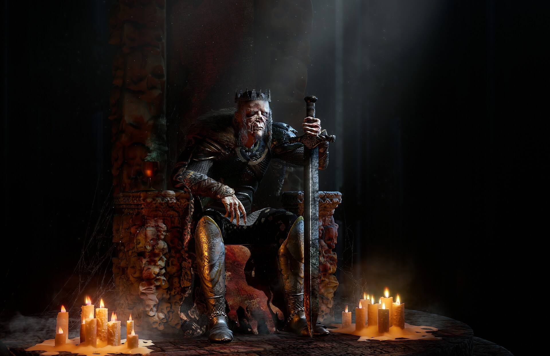 ArtStation - "The cursed King" (nomad sculpt)