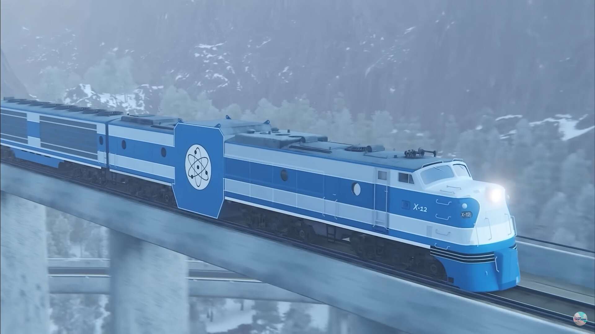 Tim Samedov - X-12 atomic locomotive concept