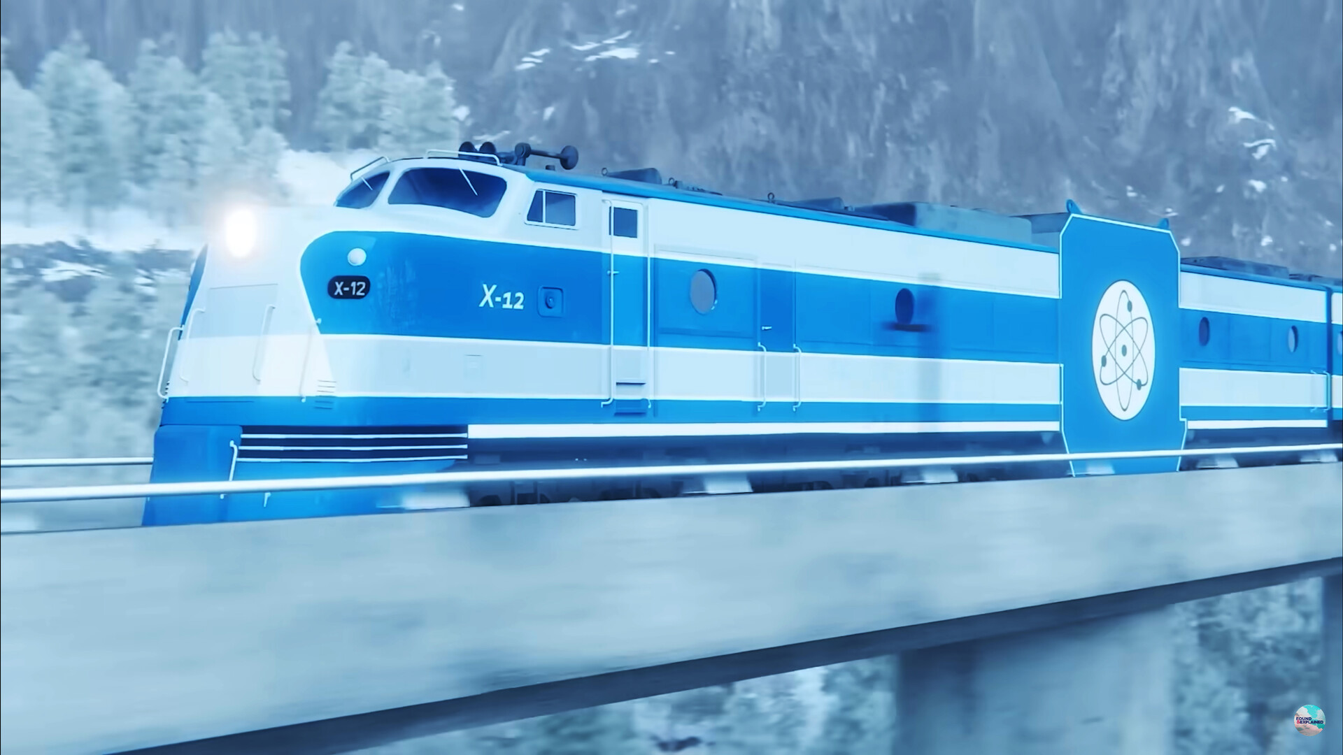 Tim Samedov - X-12 atomic locomotive concept