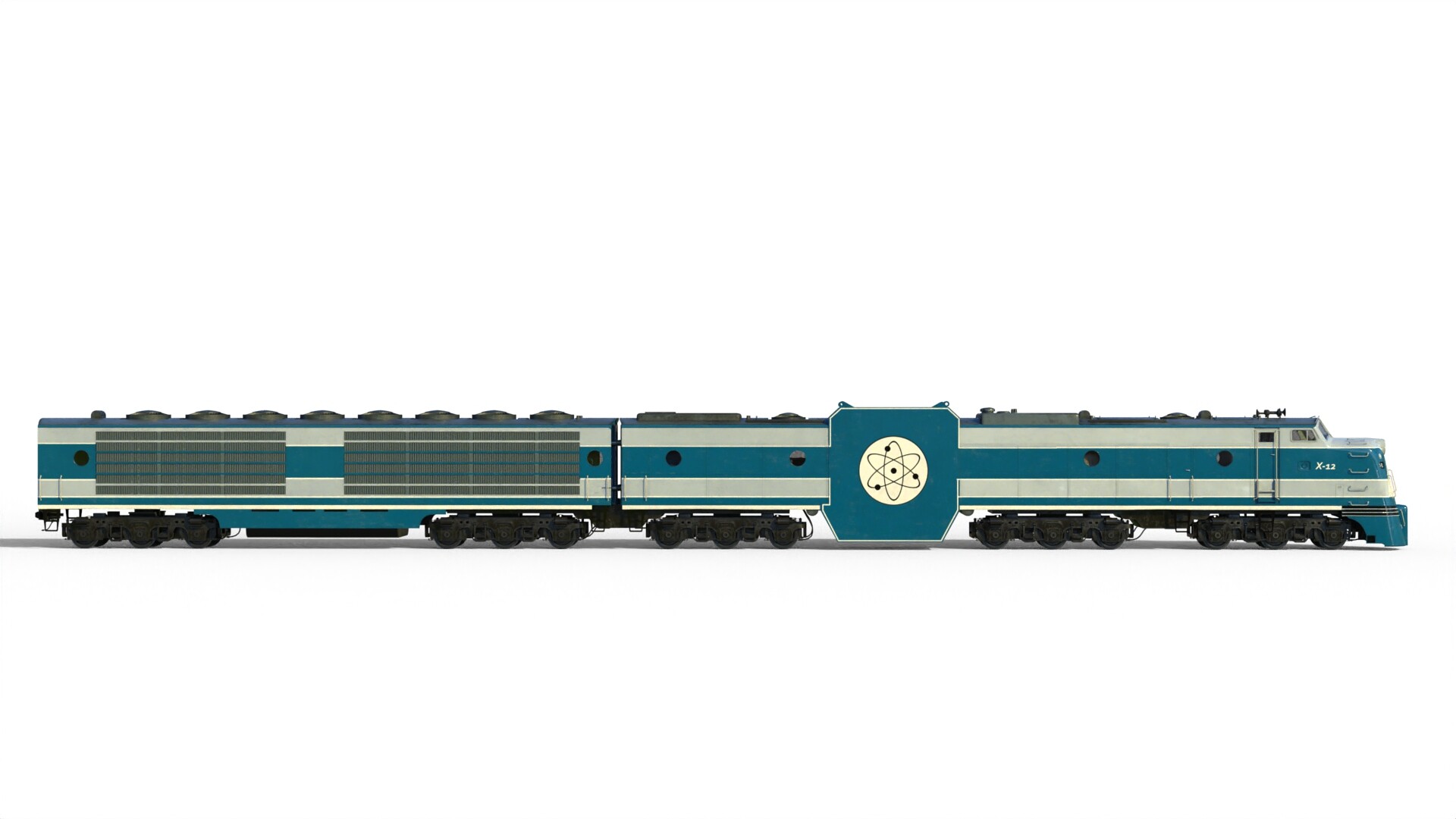 Tim Samedov - X-12 atomic locomotive concept